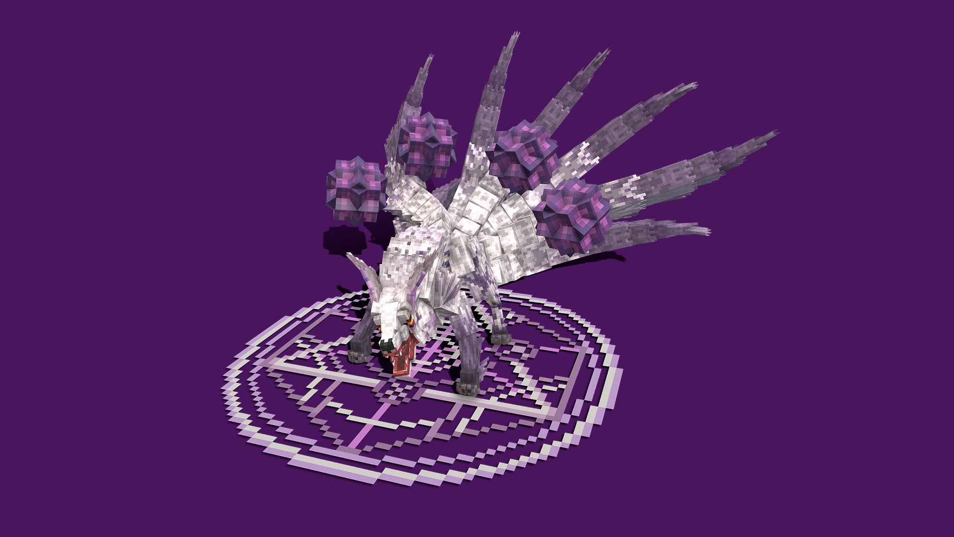 Nine Tailed Fox - 3D model by IBARYSTA [f6264b5] - Sketchfab