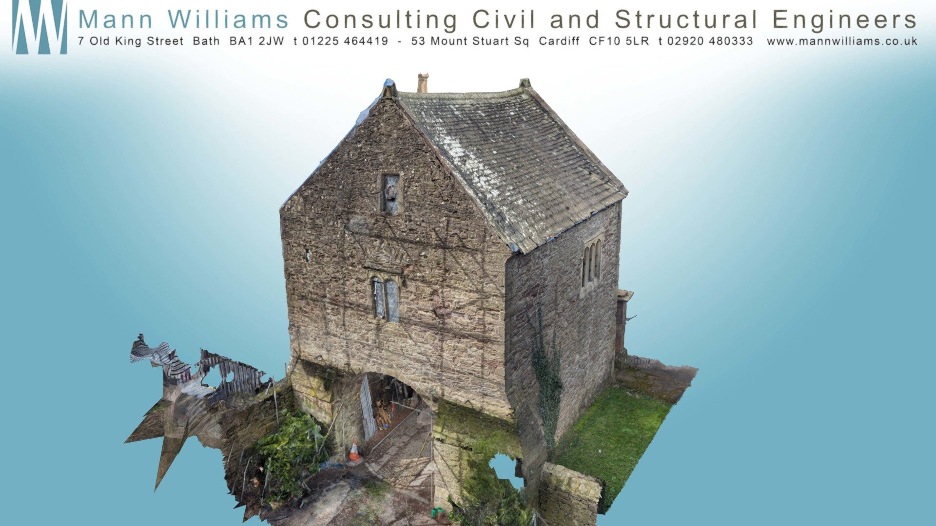 10395 - Usk Priory Gatehouse 2023 03 21 Int& Ext - 3D model by Mann ...