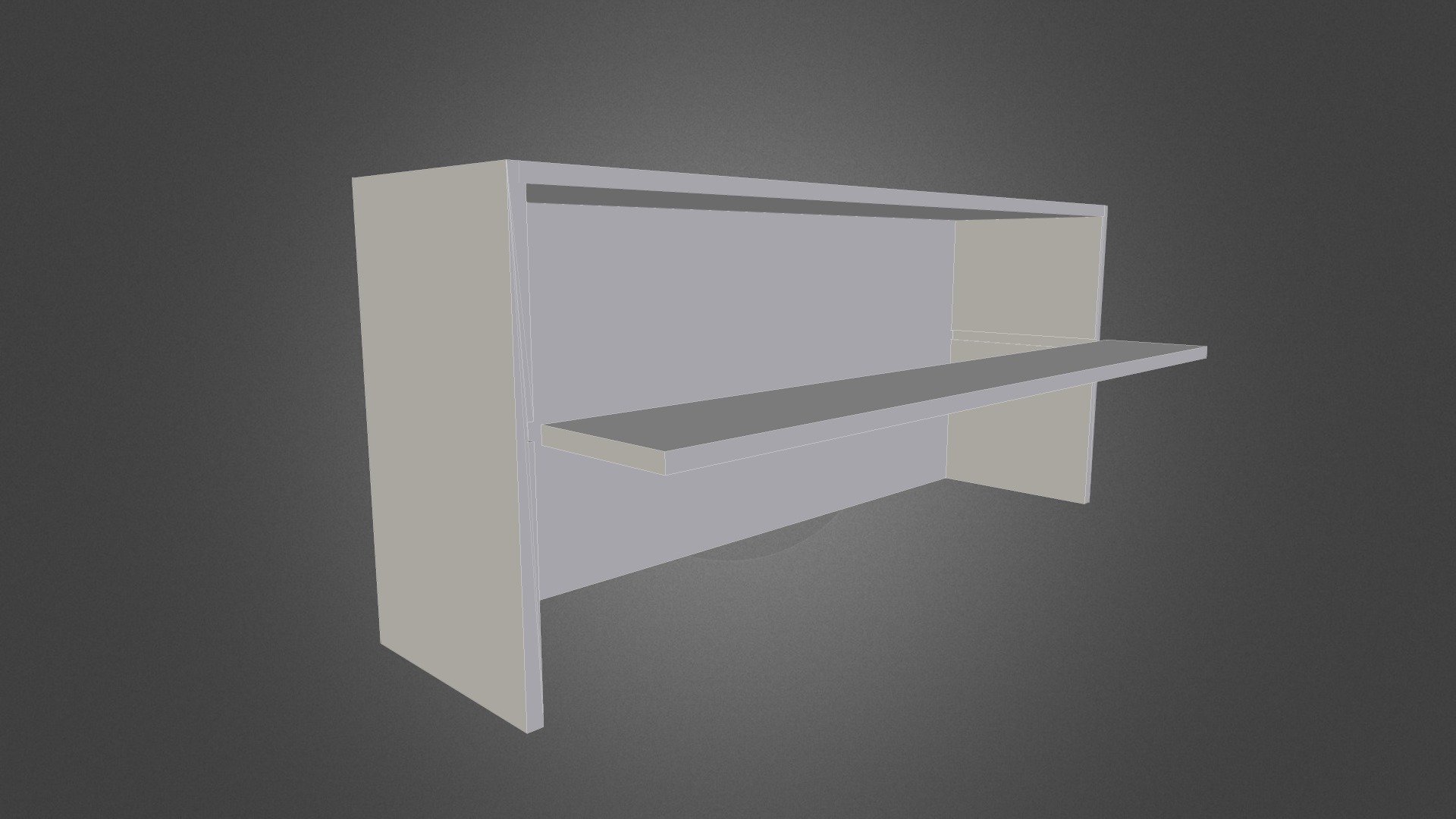 Shelf Single Shelf - 3D model by tintedglass [f62cd65] - Sketchfab