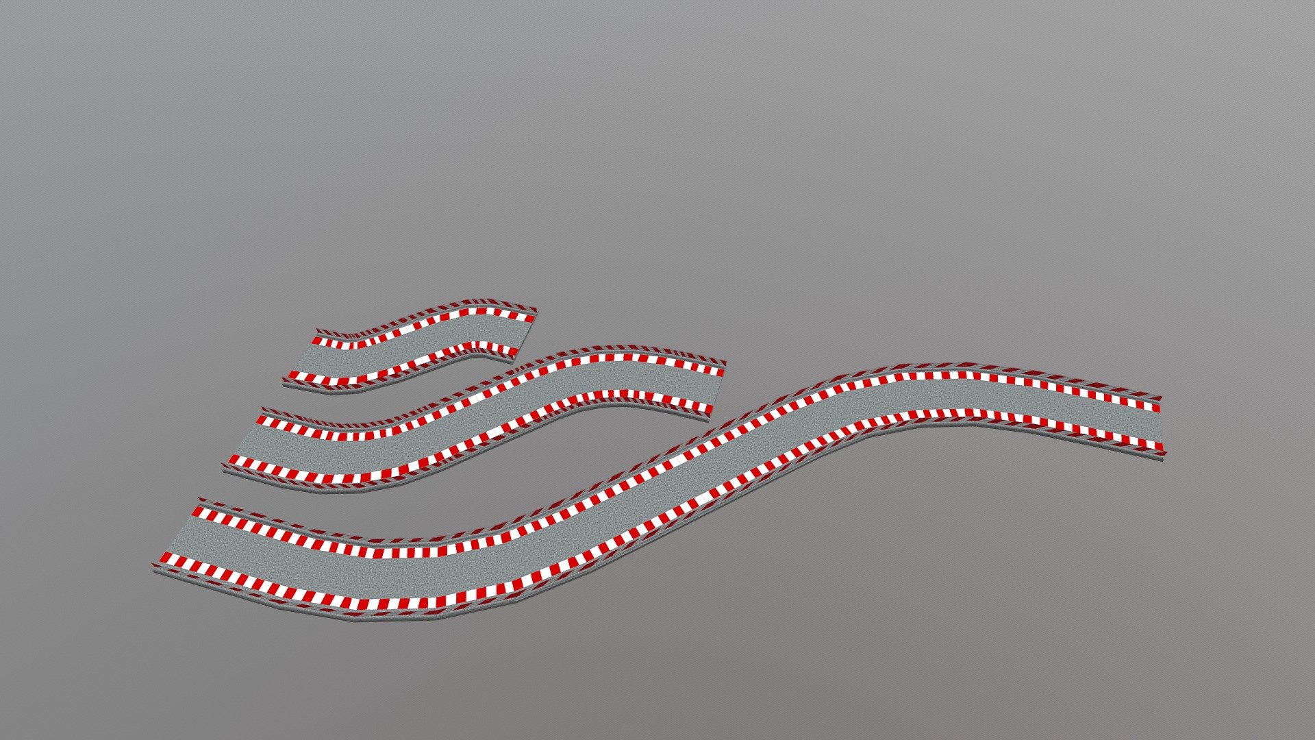 Road Pieces Chicane - 3D model by UzairMahmood [f62d59e] - Sketchfab