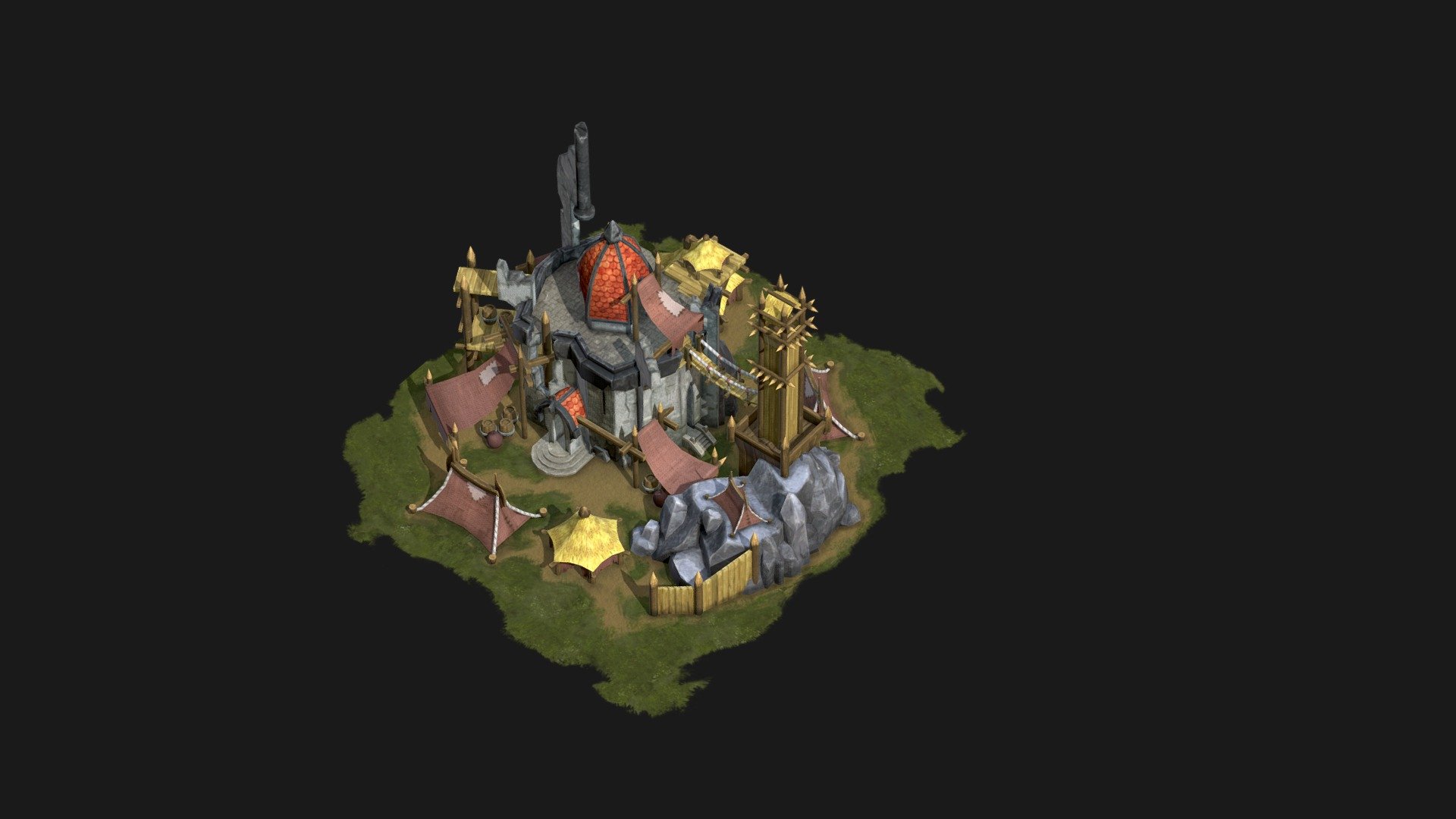 bandit camp - 3D model by dmitru [f62dcb9] - Sketchfab