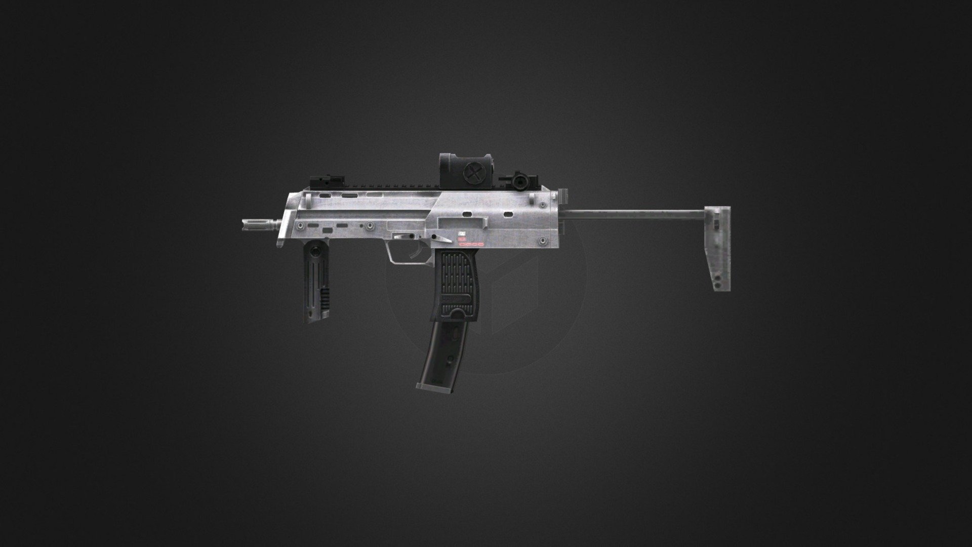 Mp7 A1 Silver - 3D model by Dimac [f62fc5e] - Sketchfab