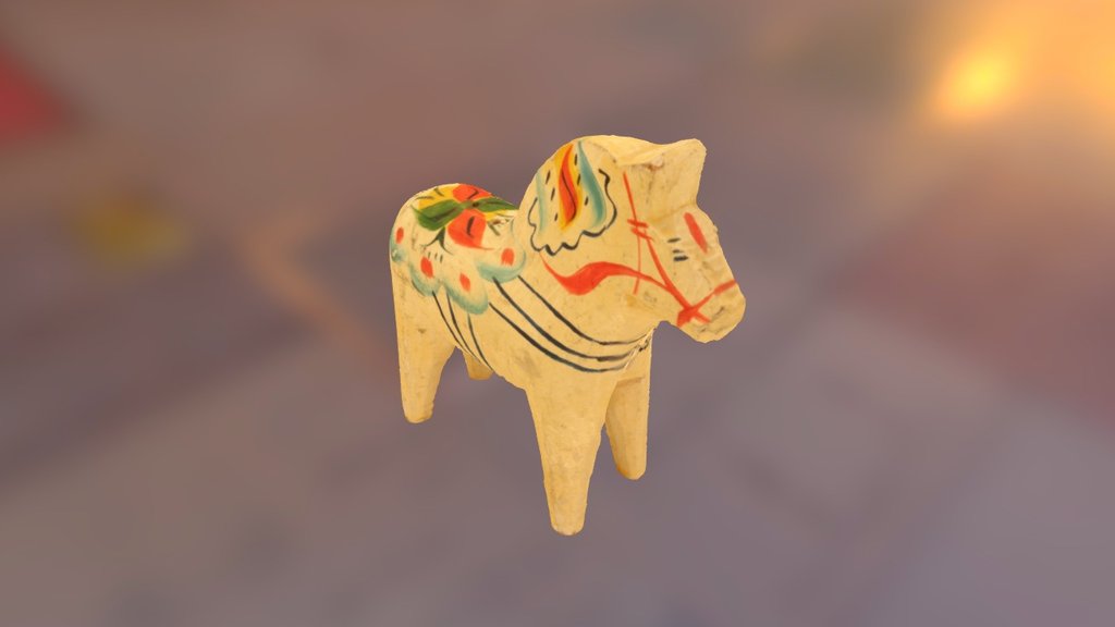 Dala horse - 3D model by Troels BP (@troelsbp) [f6301cb] - Sketchfab