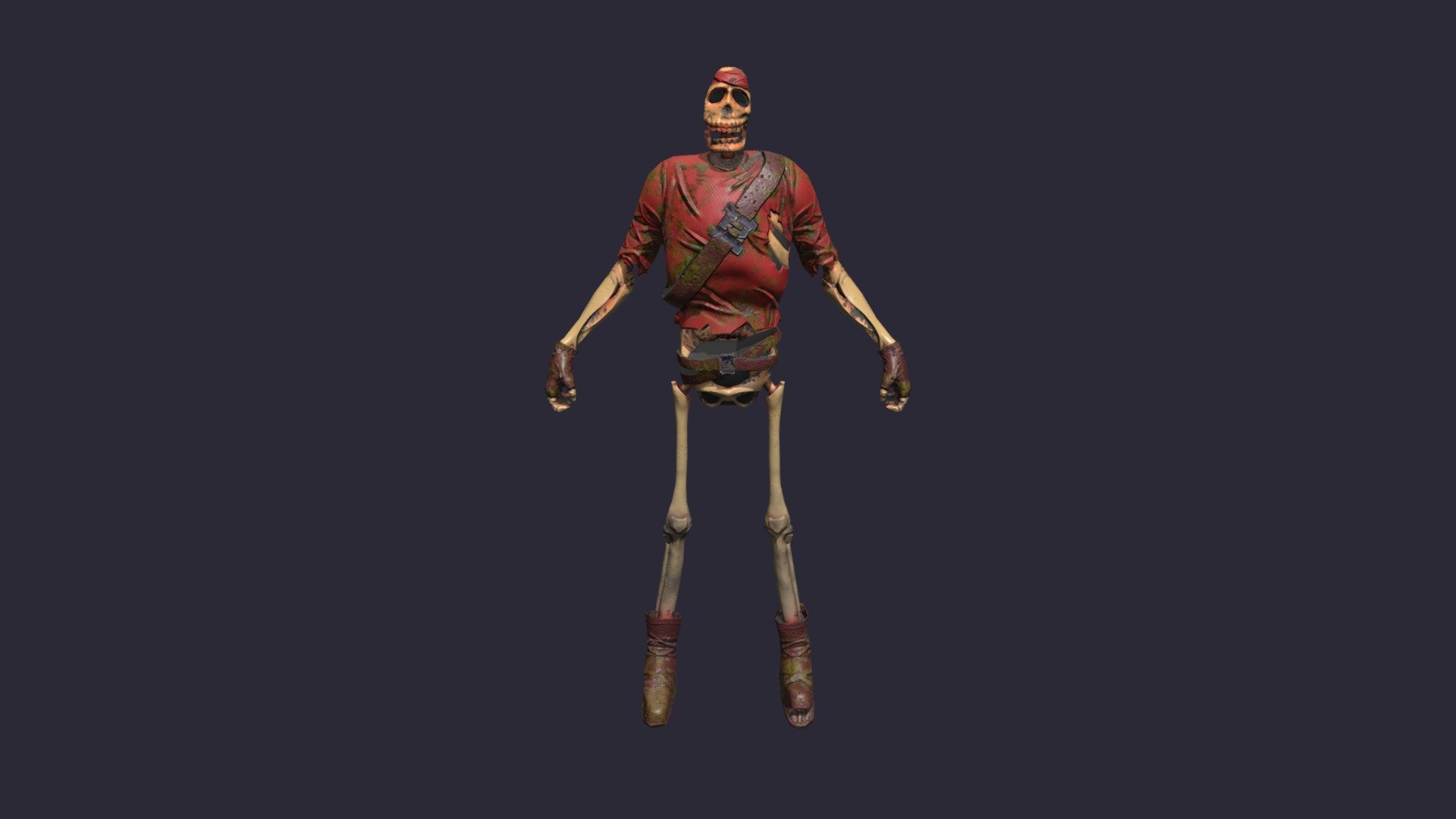 Pirate Skeleton neutral - 3D model by Pawlik Valentin (@Pawlik.Valentin ...