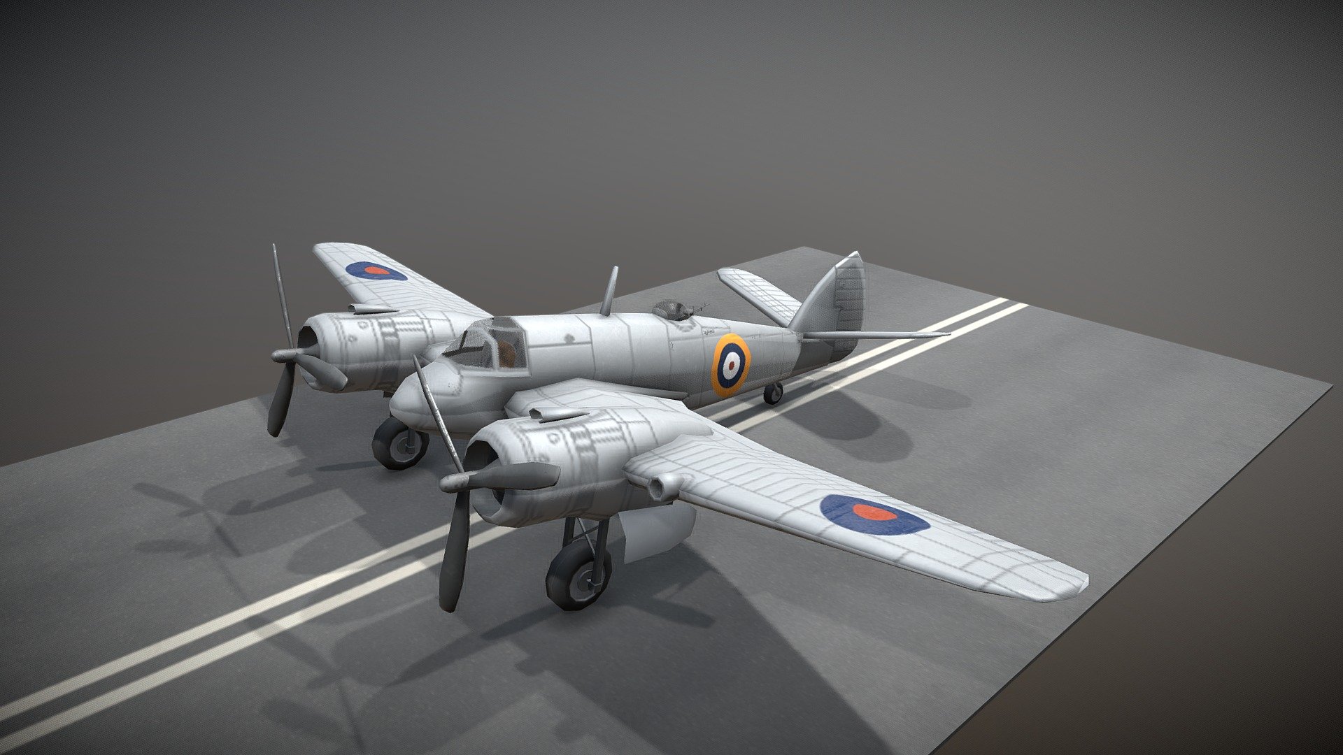 Beaufighter - 3D model by ThomasBeerens [f6340a7] - Sketchfab