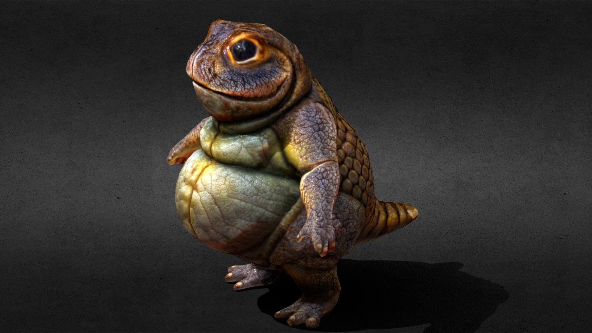 Fantasy lizard creature, lowpoly - Buy Royalty Free 3D model by endike ...