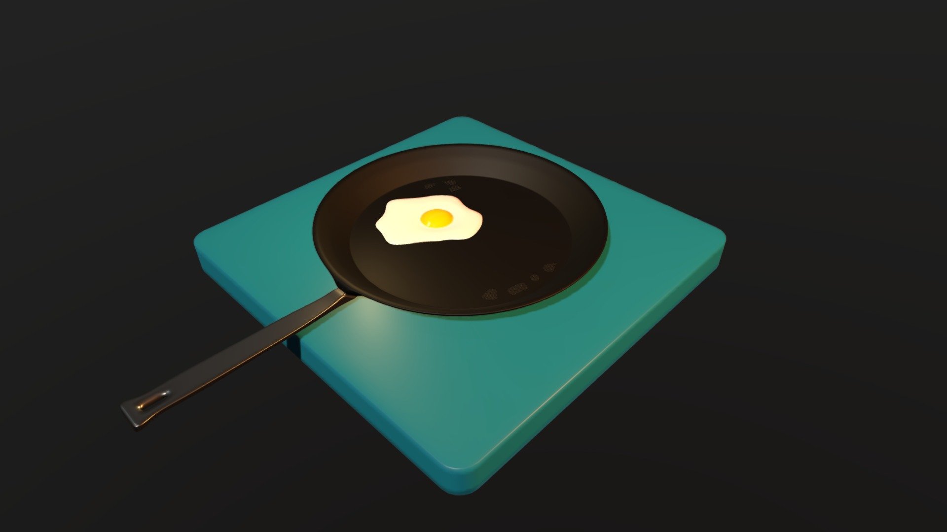 Cooking an Egg - 3D model by creativejenna [f638165] - Sketchfab