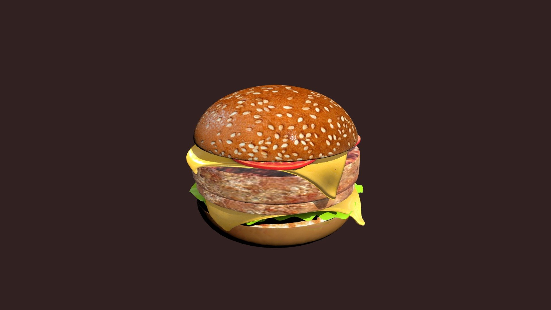Burger - 3D model by Ramani Galgodage (@ramanigalgodage) [f63895f ...