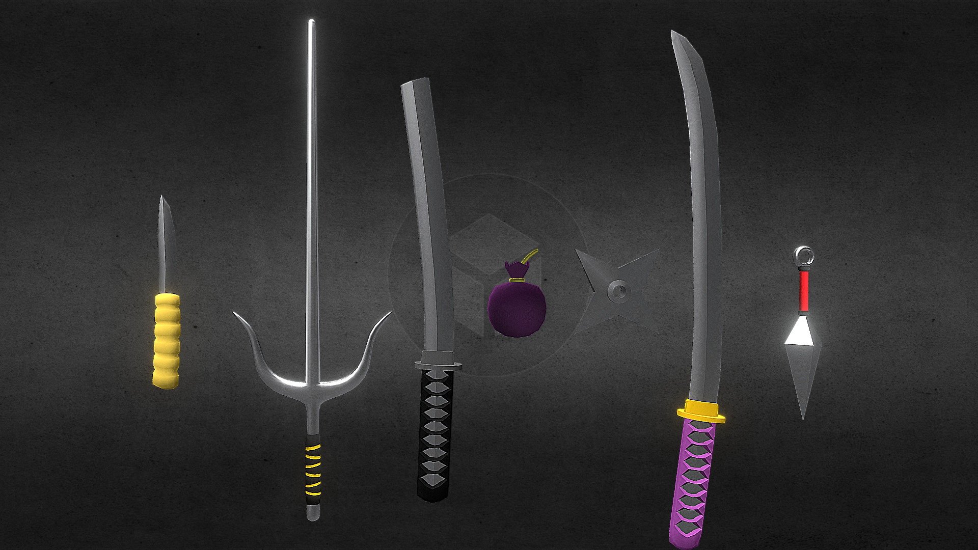 GHXST - Weapons - 3D model by Anna Vidal (Milaein) (@milaein) [f63be98 ...