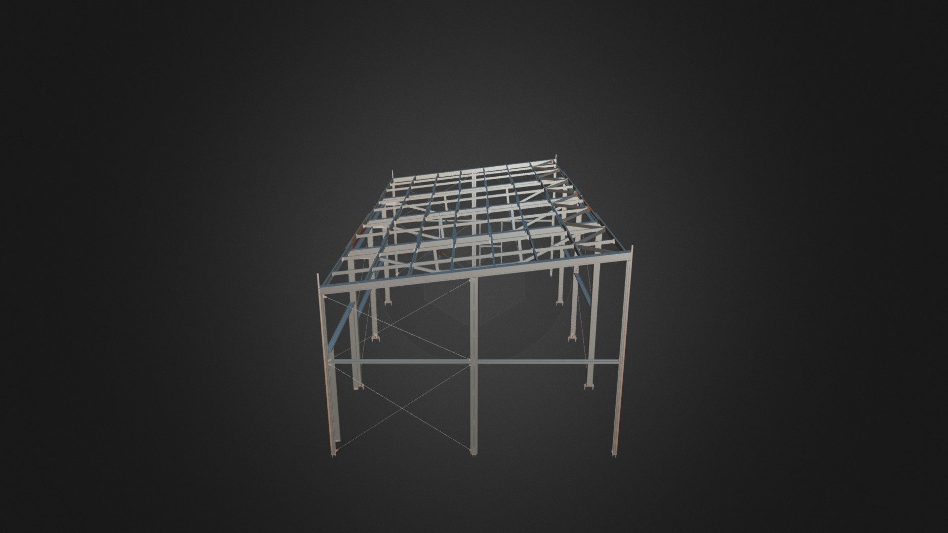 12х24х6 Модель - 3D model by Steel-buildings [f63e5fb] - Sketchfab