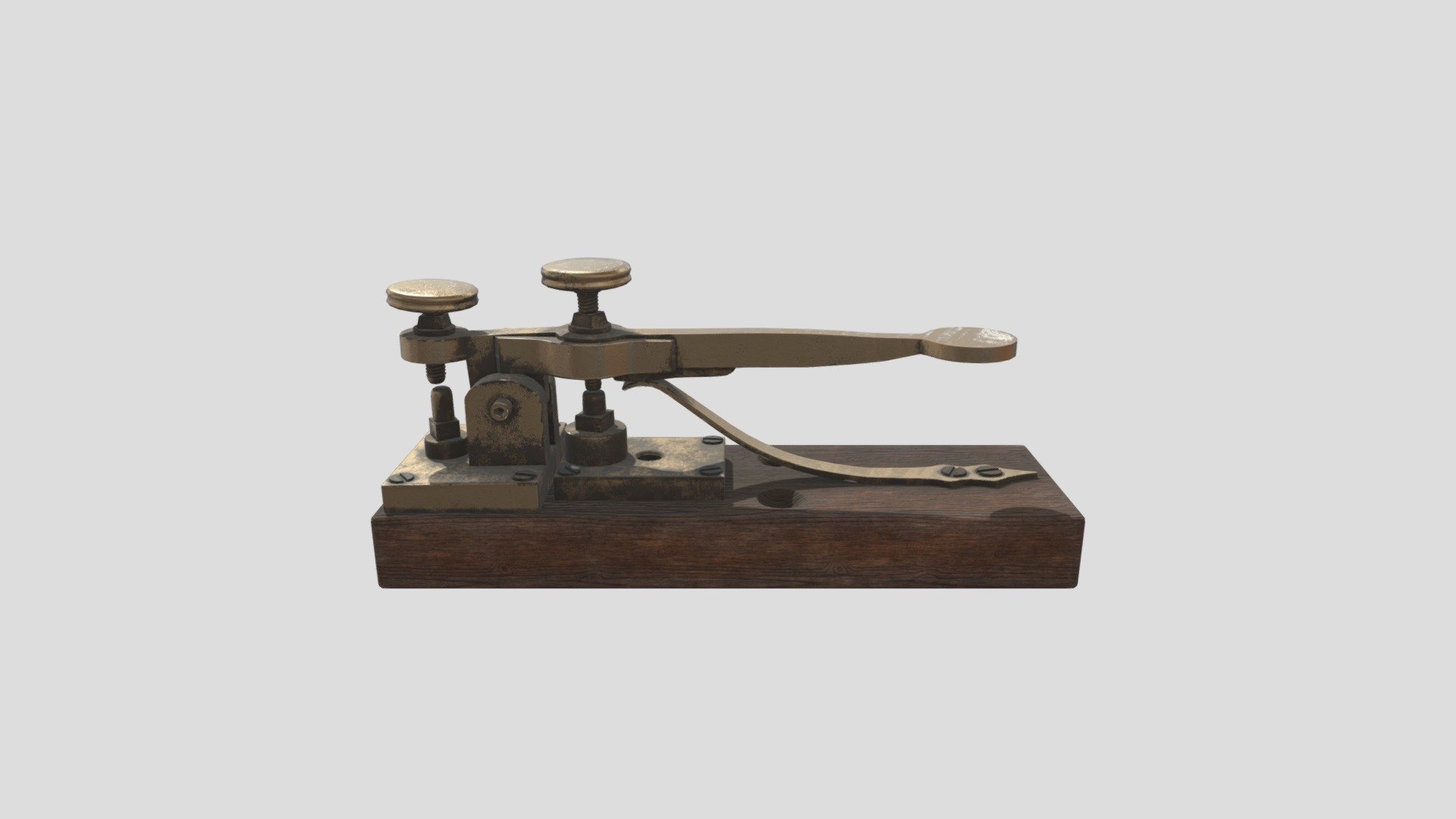 Telegraph Key - Download Free 3D model by bailey.moss [f63e60e] - Sketchfab