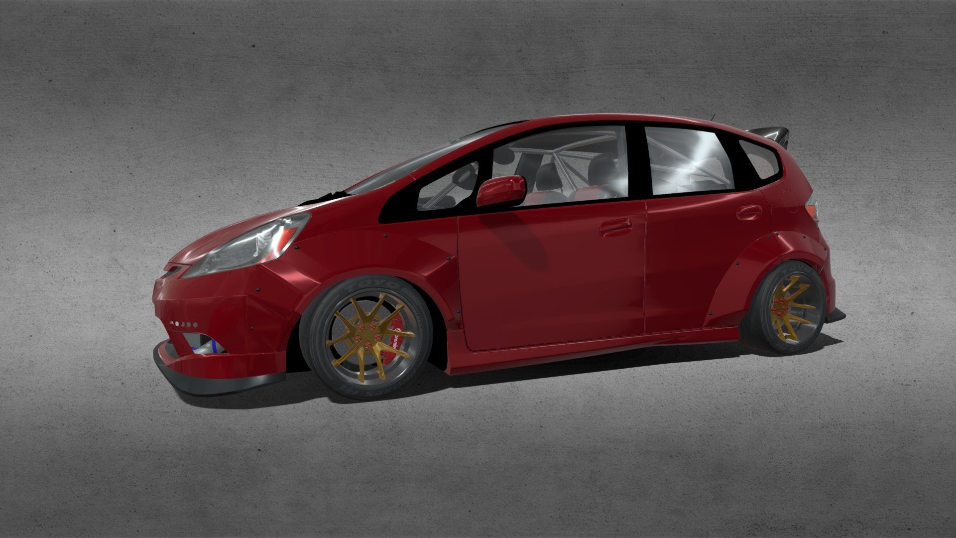 Honda Fit/Jazz Rocket Bunny - 3D model by All-Wide (@dsm350) [f63ed18 ...
