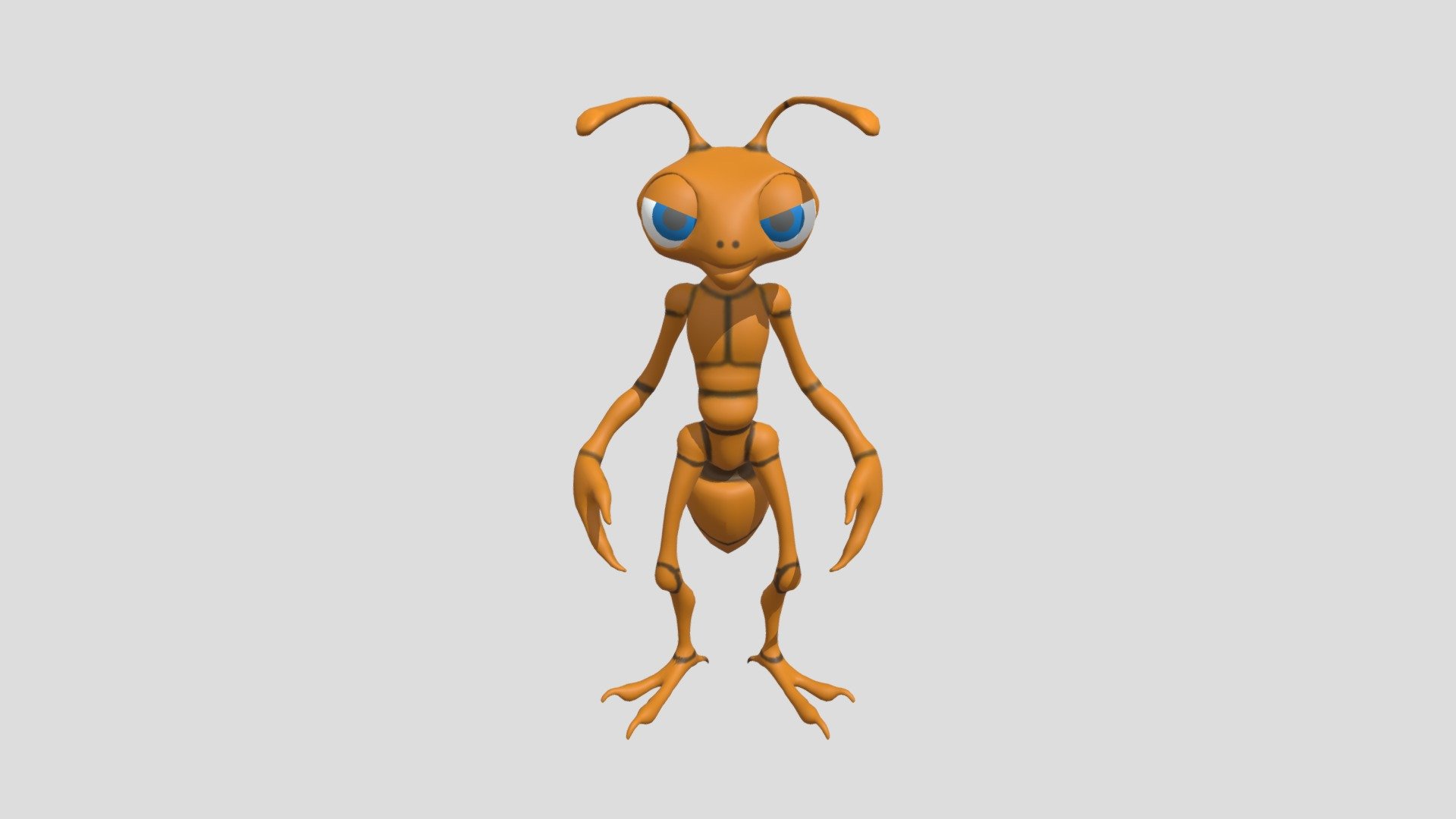 Charming Cartoon Ant 3D Model - A Tiny Hero - 3D model by idevilal ...