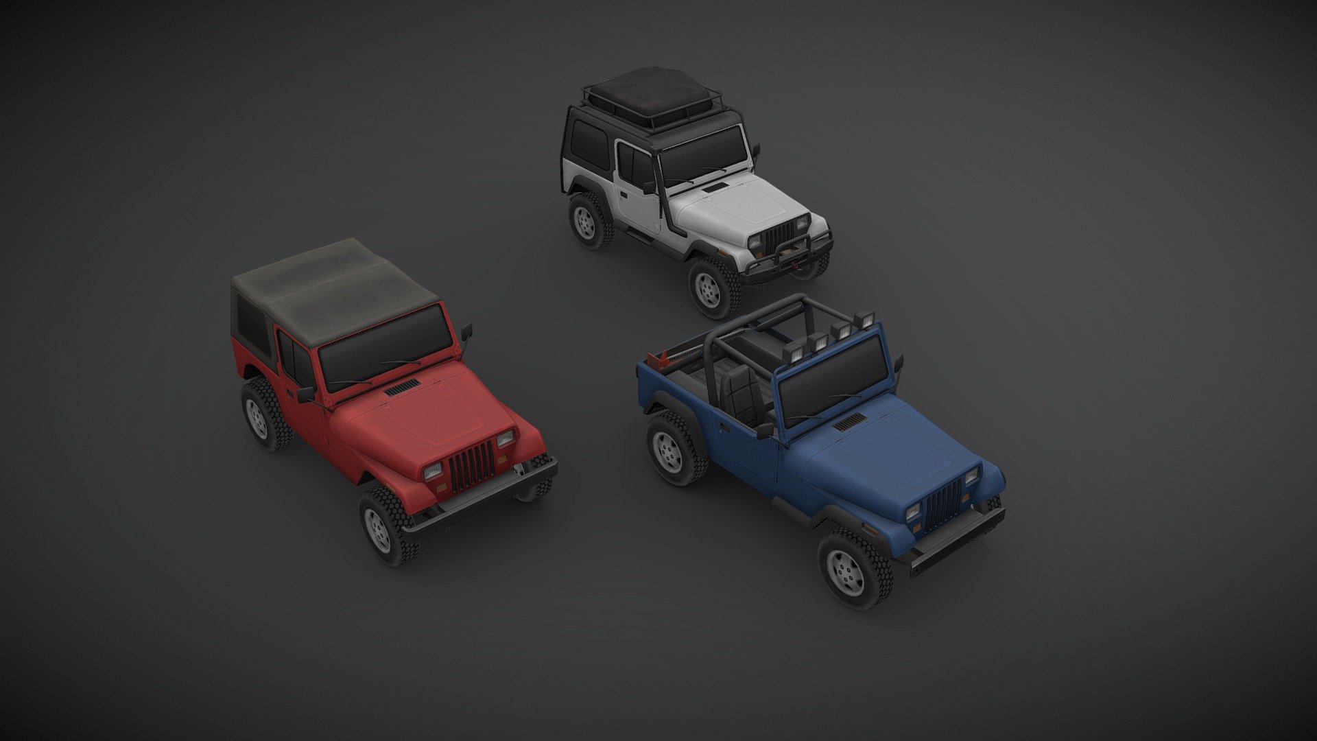 '92 Jeep YJ Wrangler - 3D model by KI5 (@KI5mods) [f641685] - Sketchfab