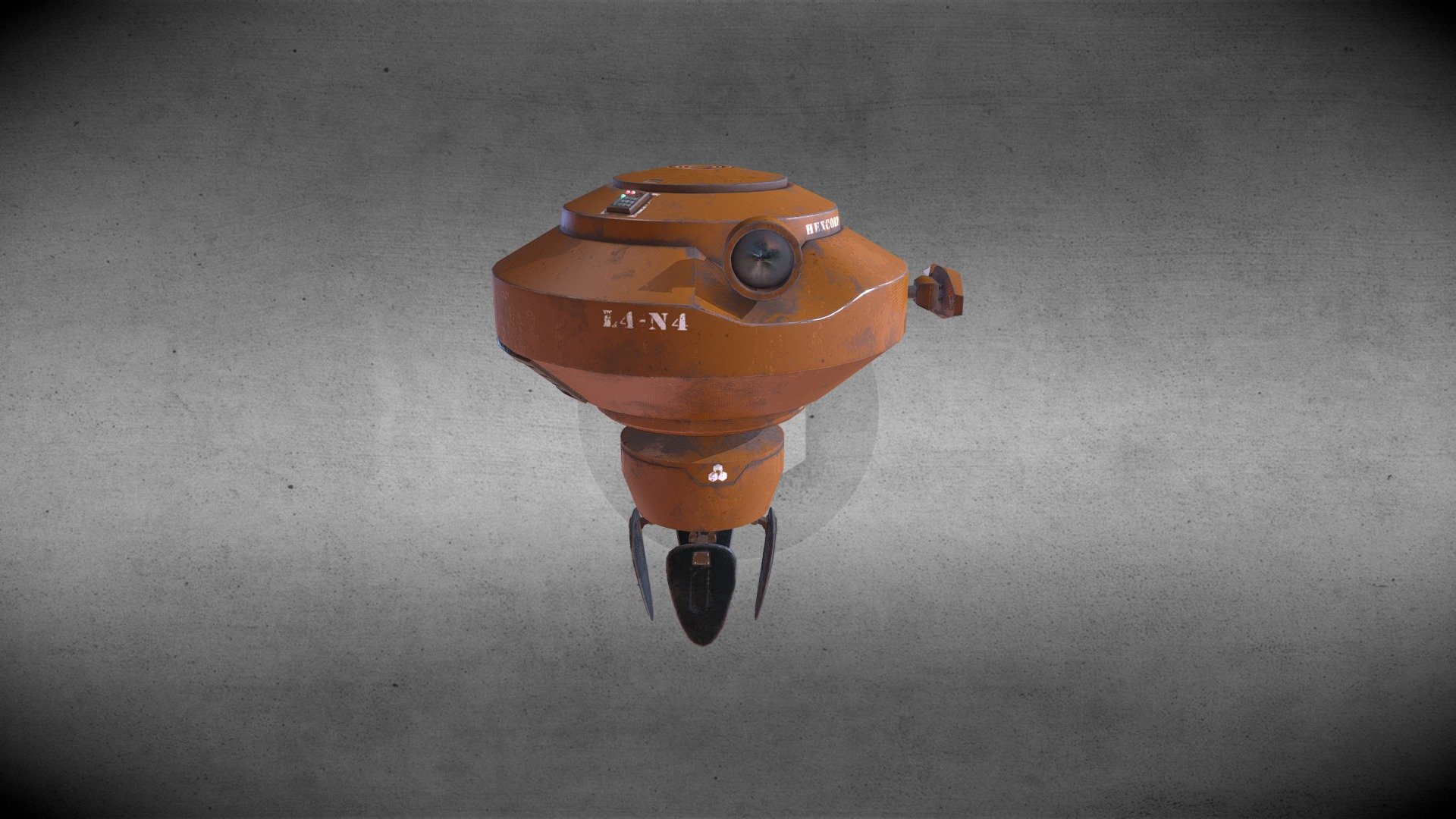 L4-N4 Security Droid Robot Drone - 3D model by Nebbia [f641997] - Sketchfab