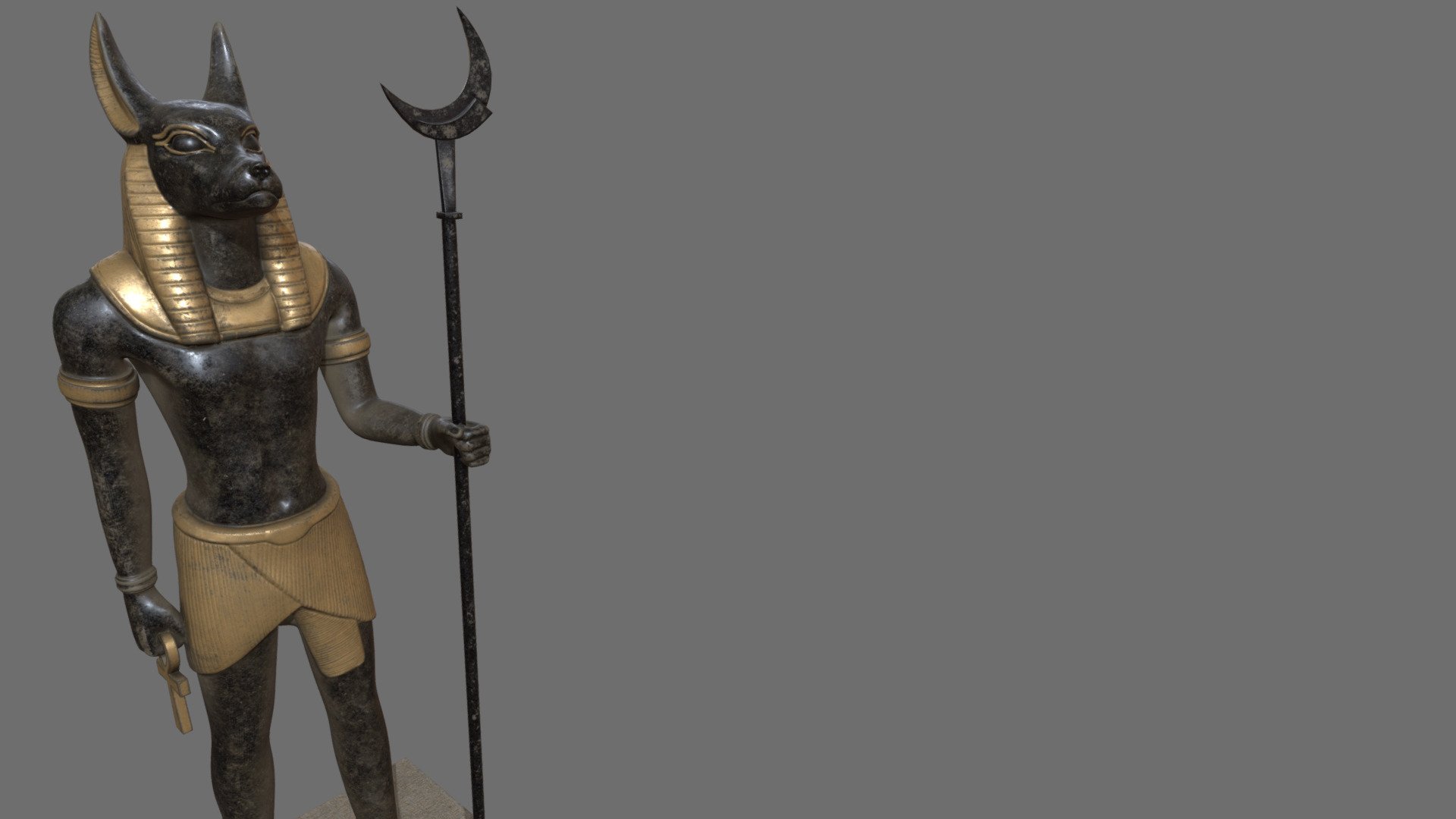 Anubis statue 3d - 3D model by seragyugi2016 (@seragyugi20161) [f6444ce ...