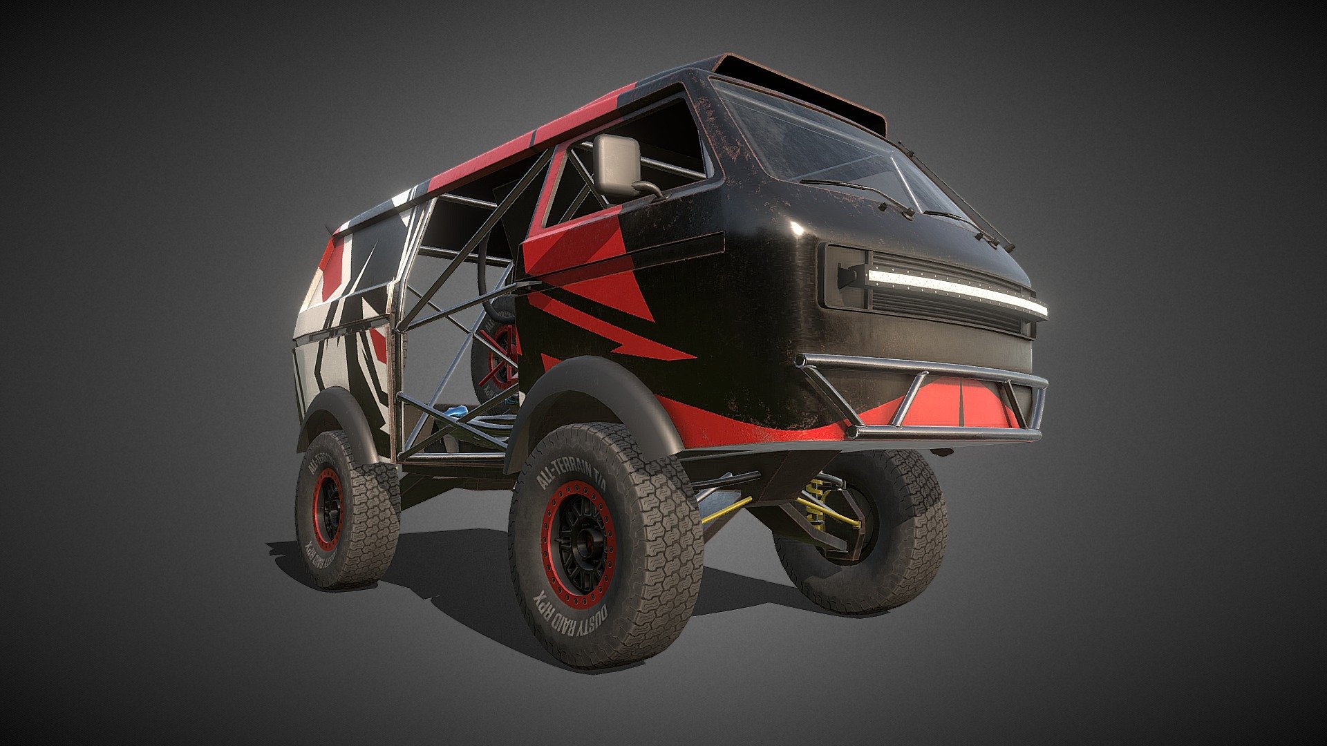 Volkswagen T3 (Optimized) - Buy Royalty Free 3D model by Yurii Chumak ...