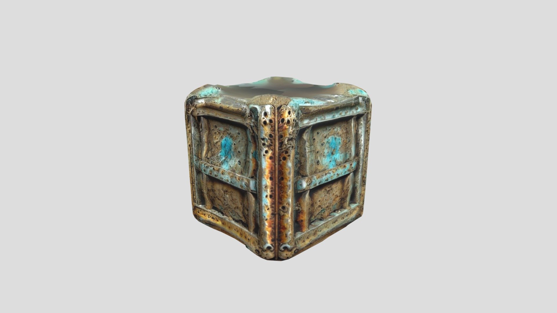 Rusty old iron box - Download Free 3D model by fnofsa (@pavlenkotola8 ...