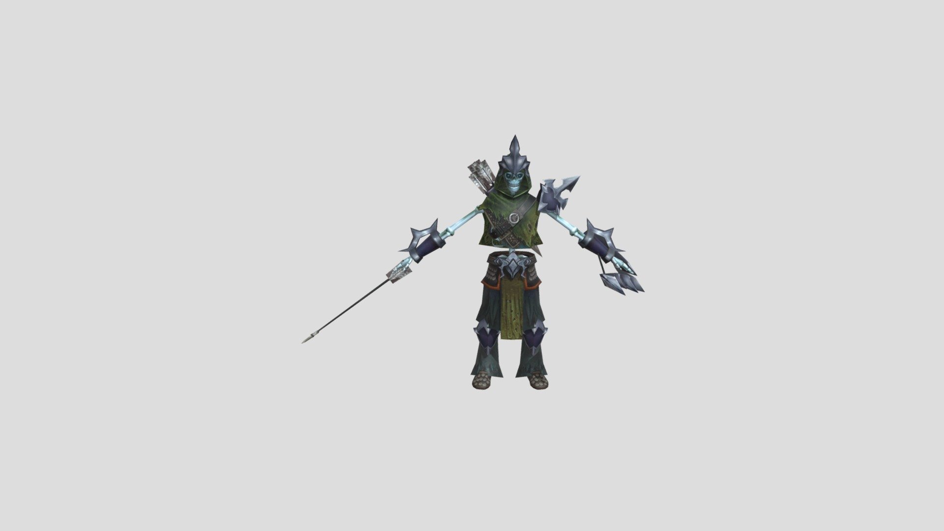 Monster Skeleton Archer Elite Vari02 King's raid - Download Free 3D ...