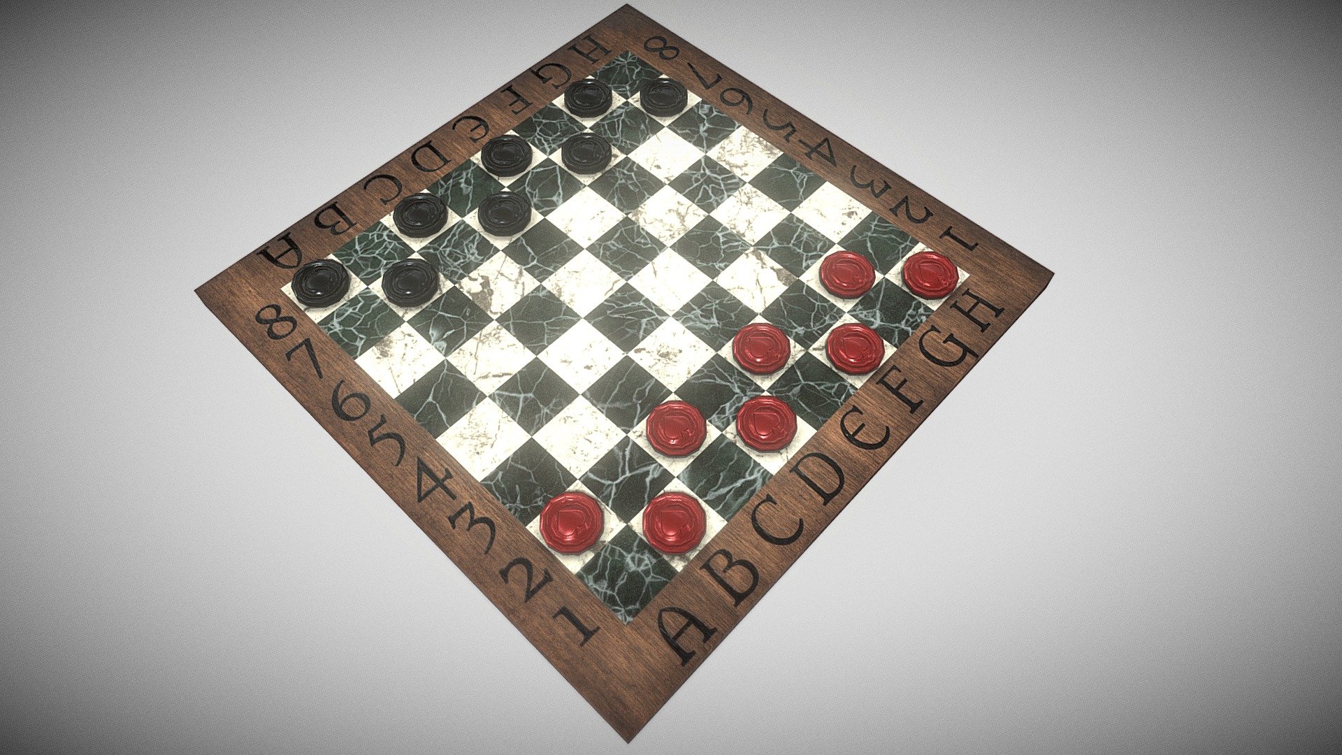 Checkers Board - Buy Royalty Free 3D model by Friendly Ninja 27 ...