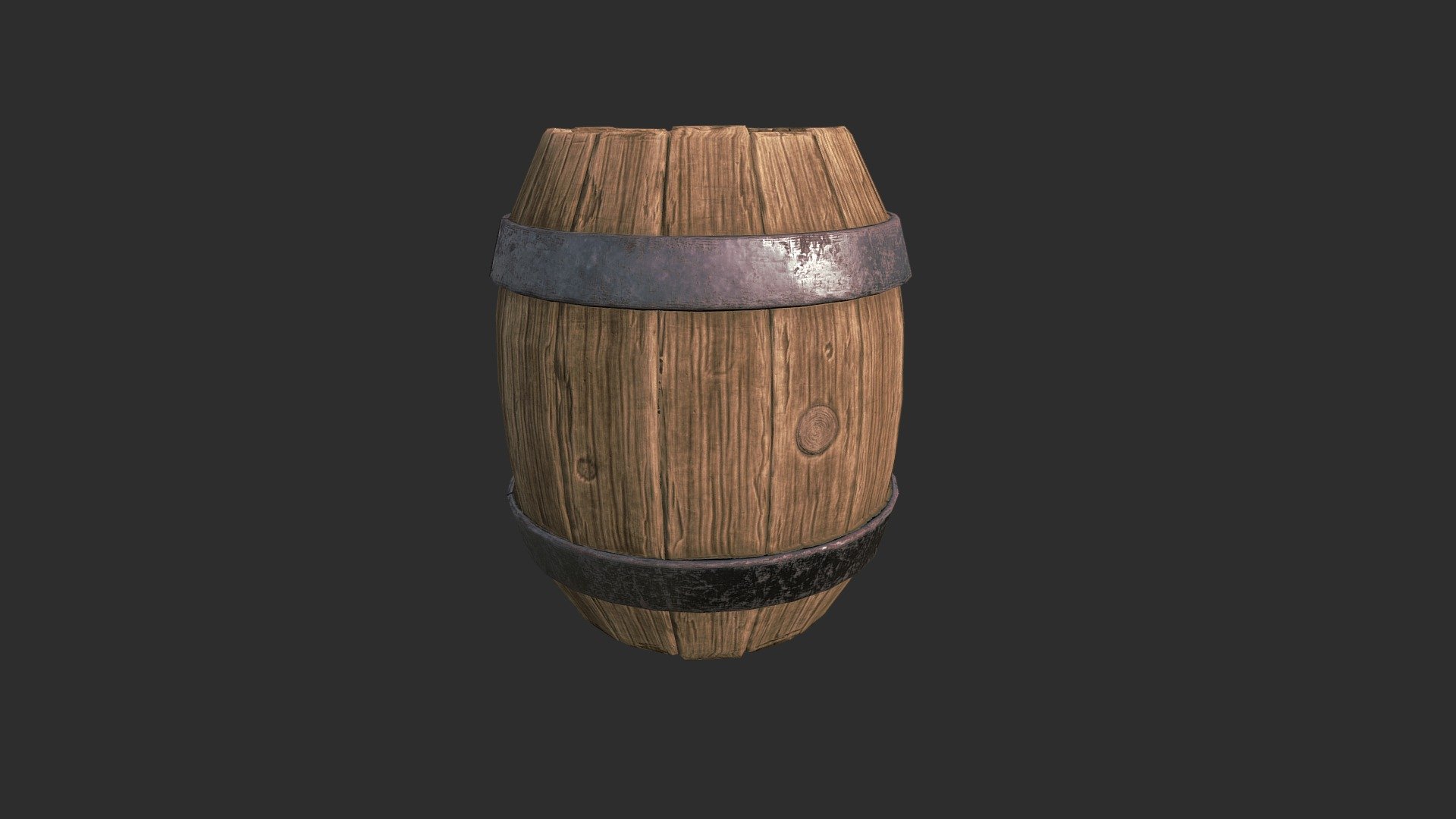 Medieval/Fantasy Wooden Barrel - 3D model by Gramor [f64ab5f] - Sketchfab