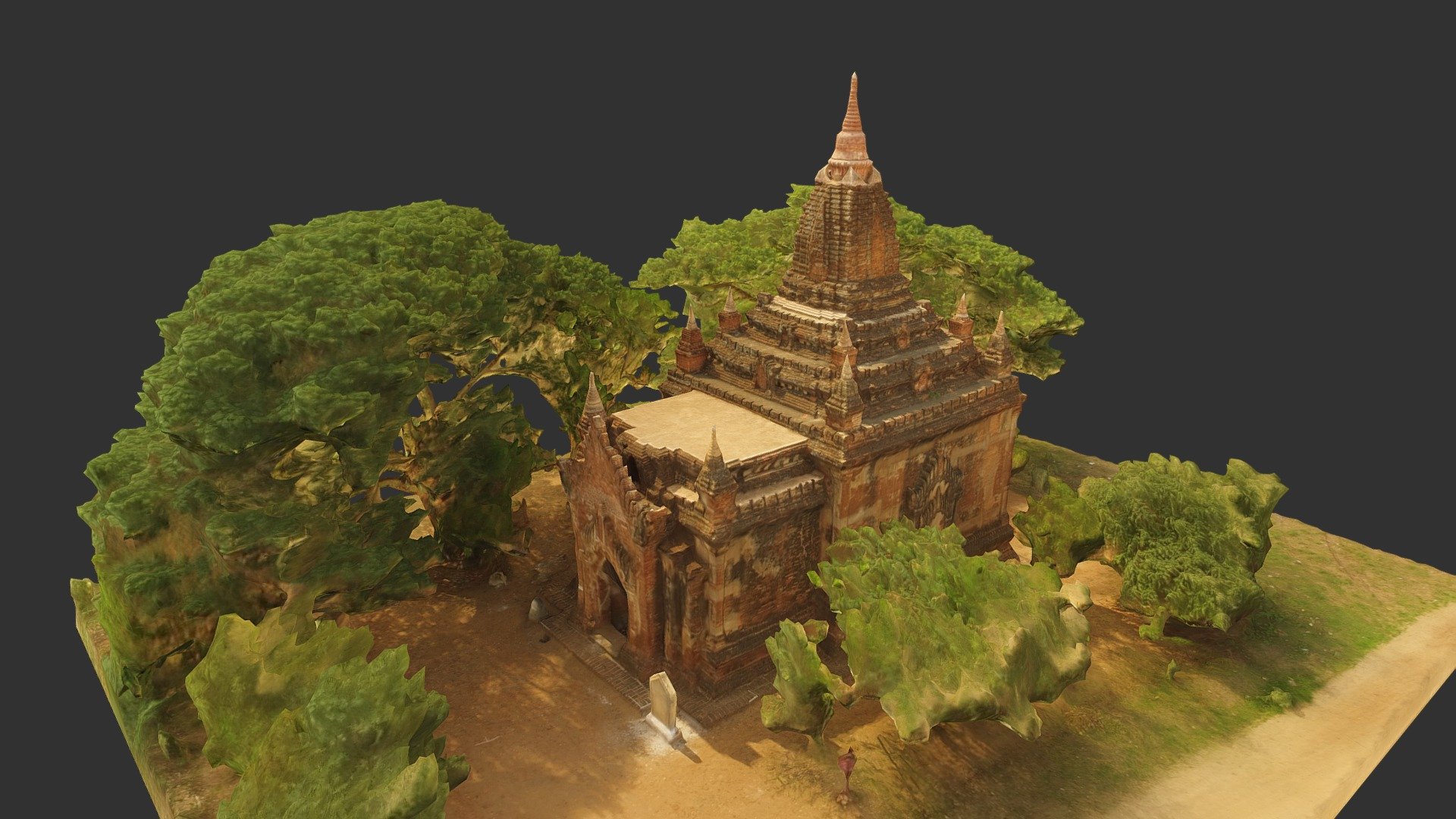Bagan Loka Oakshang Temple - Download Free 3D model by Miguel Bandera ...
