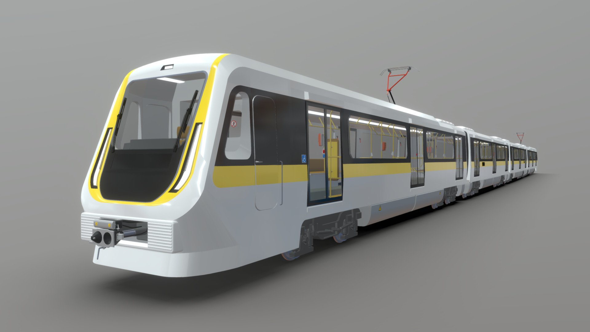 EMU Train [Full Interior, High Poly] - Buy Royalty Free 3D model by ...