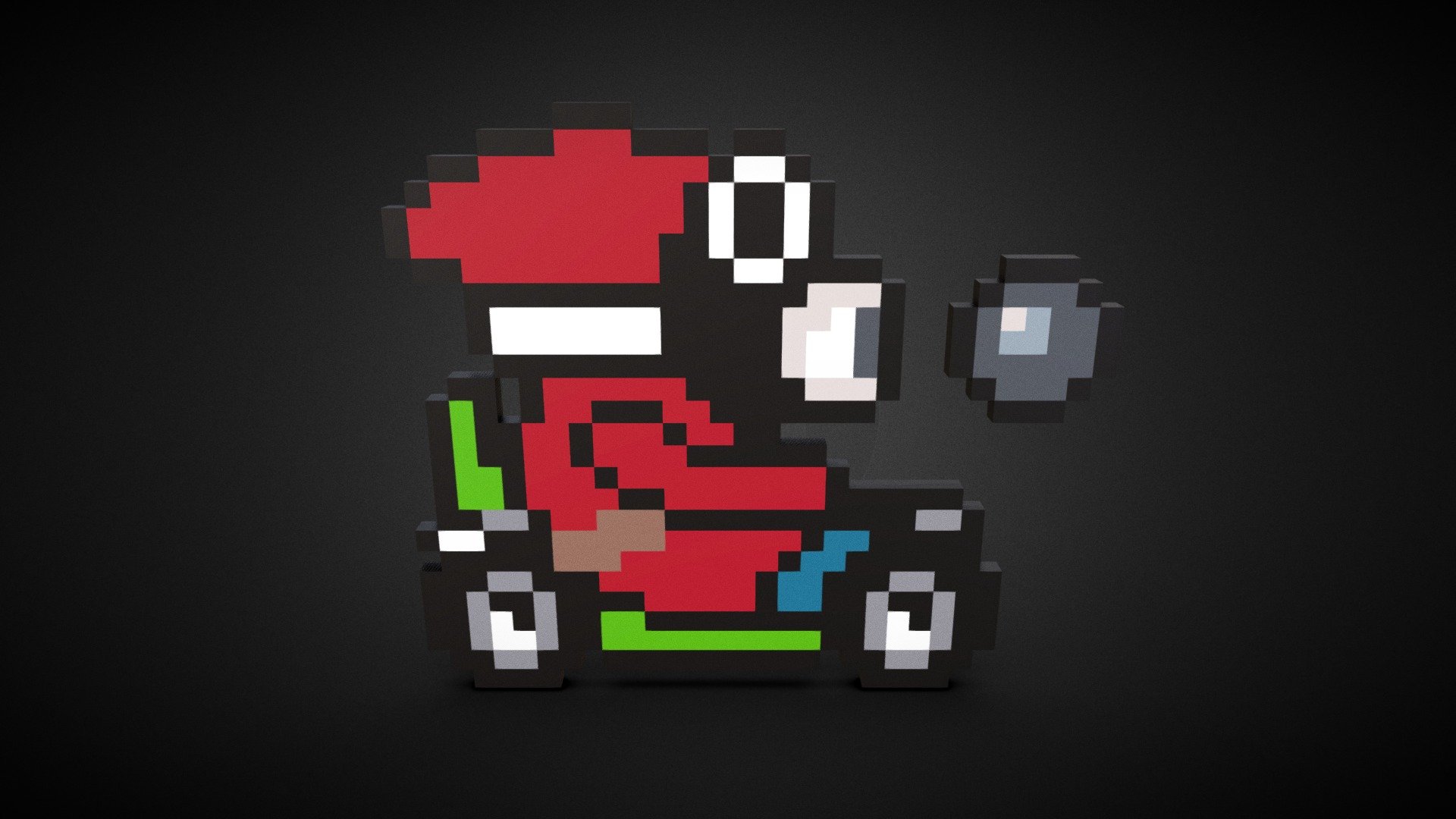 SMK024 - Super Pixel Kart Snifit - Buy Royalty Free 3D model by Código ...