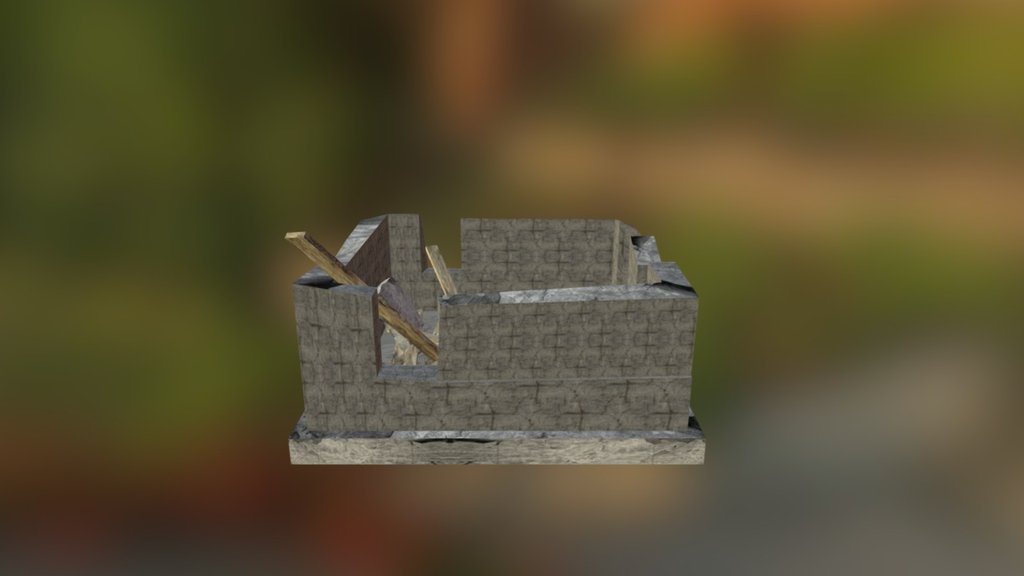 Broken Building - 3D model by eQueZ [f64d8ca] - Sketchfab