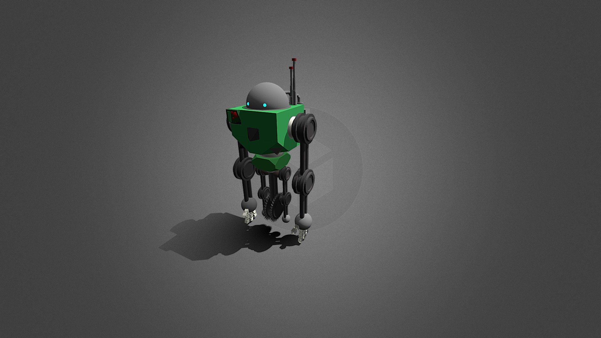 Simple Robot - 3D model by kerrgimm [f64db46] - Sketchfab