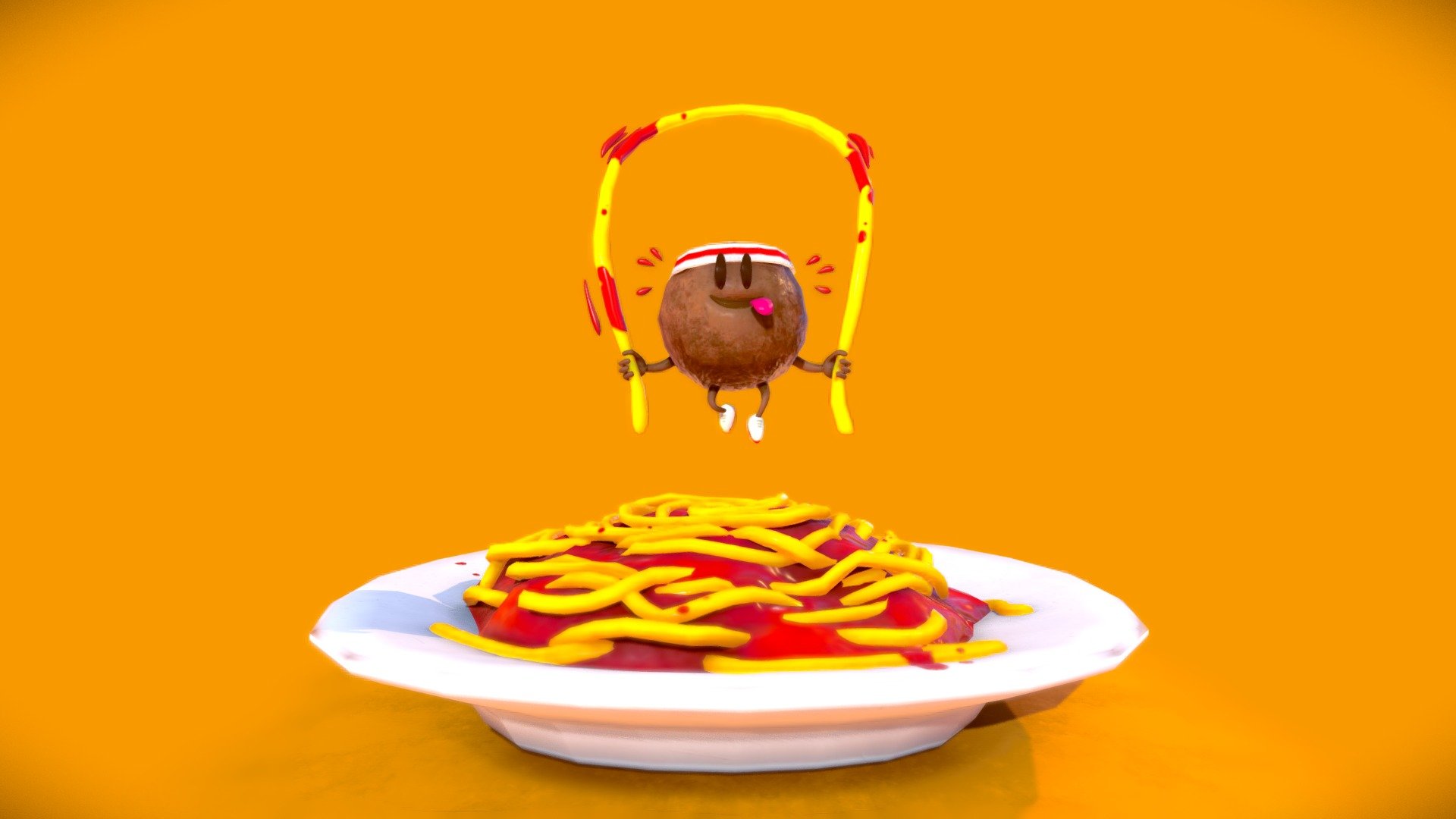 Meatball in Training - 3D model by Ginger Giant (@GingerGiant) [f64fc0e ...
