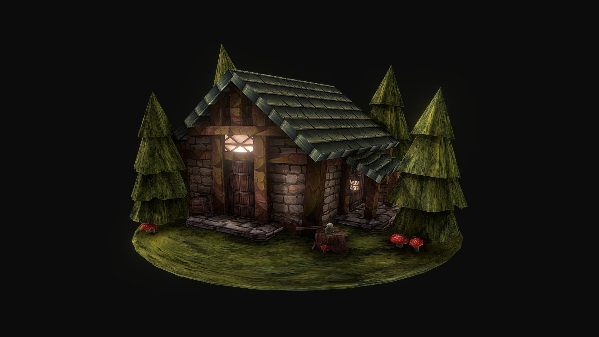 Game Asset: Village Cottage - Download Free 3D model by MA3D ...
