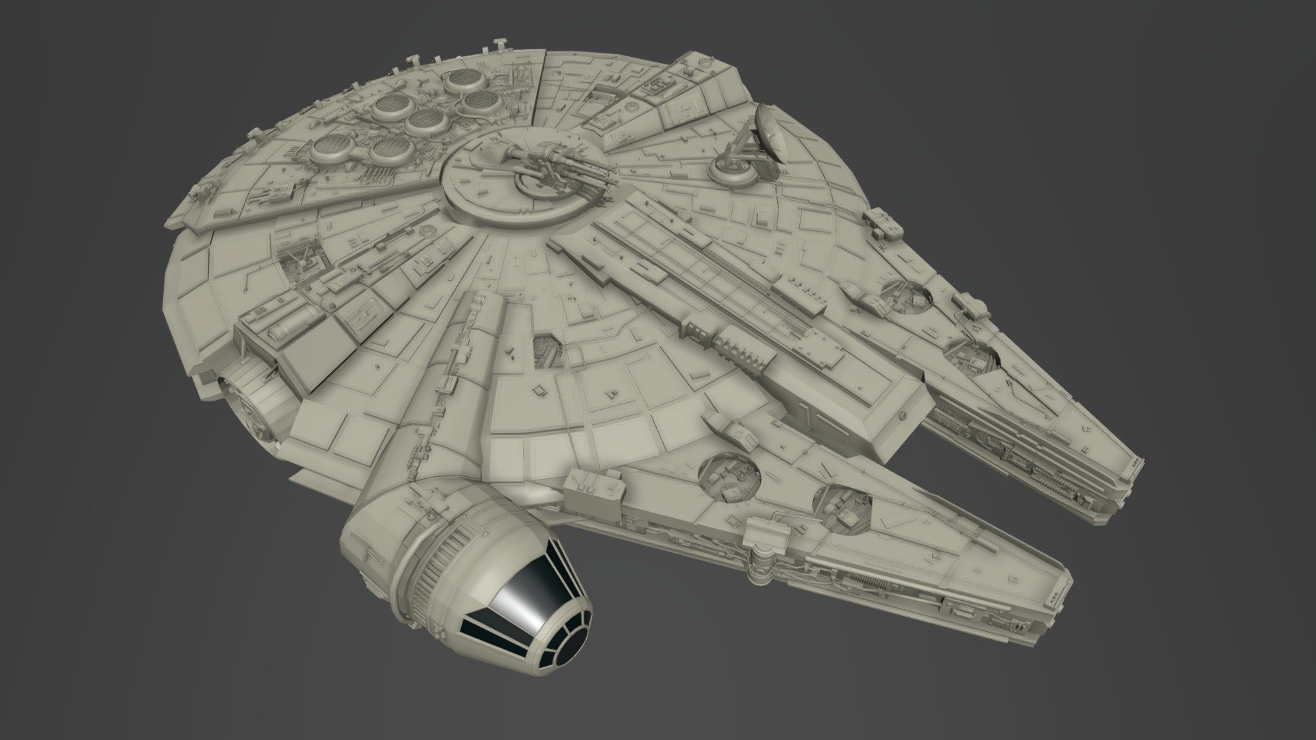 Millenium Falcon 3D model - Download Free 3D model by Yehor.Yanush ...