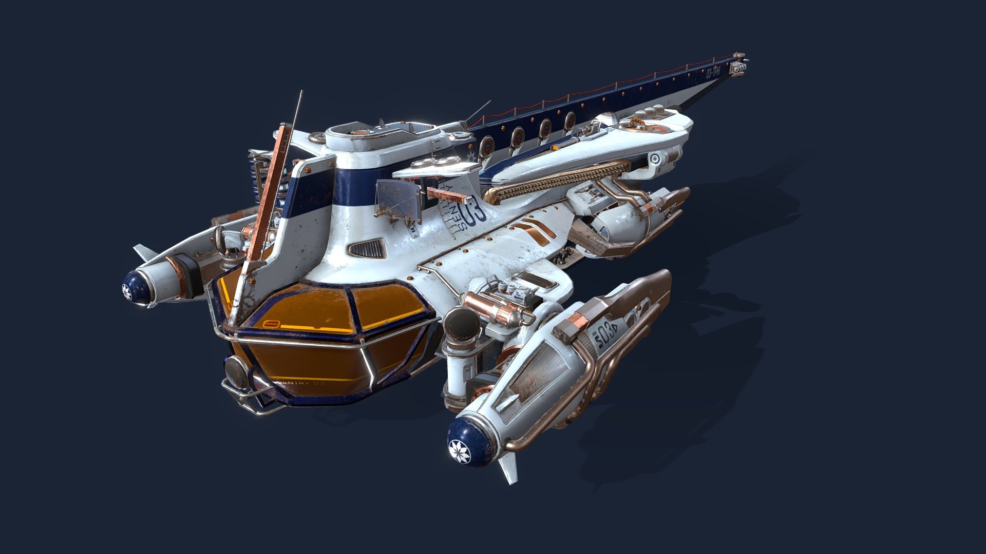 Sentry Ship - 3D model by MandesDesign [f651dba] - Sketchfab