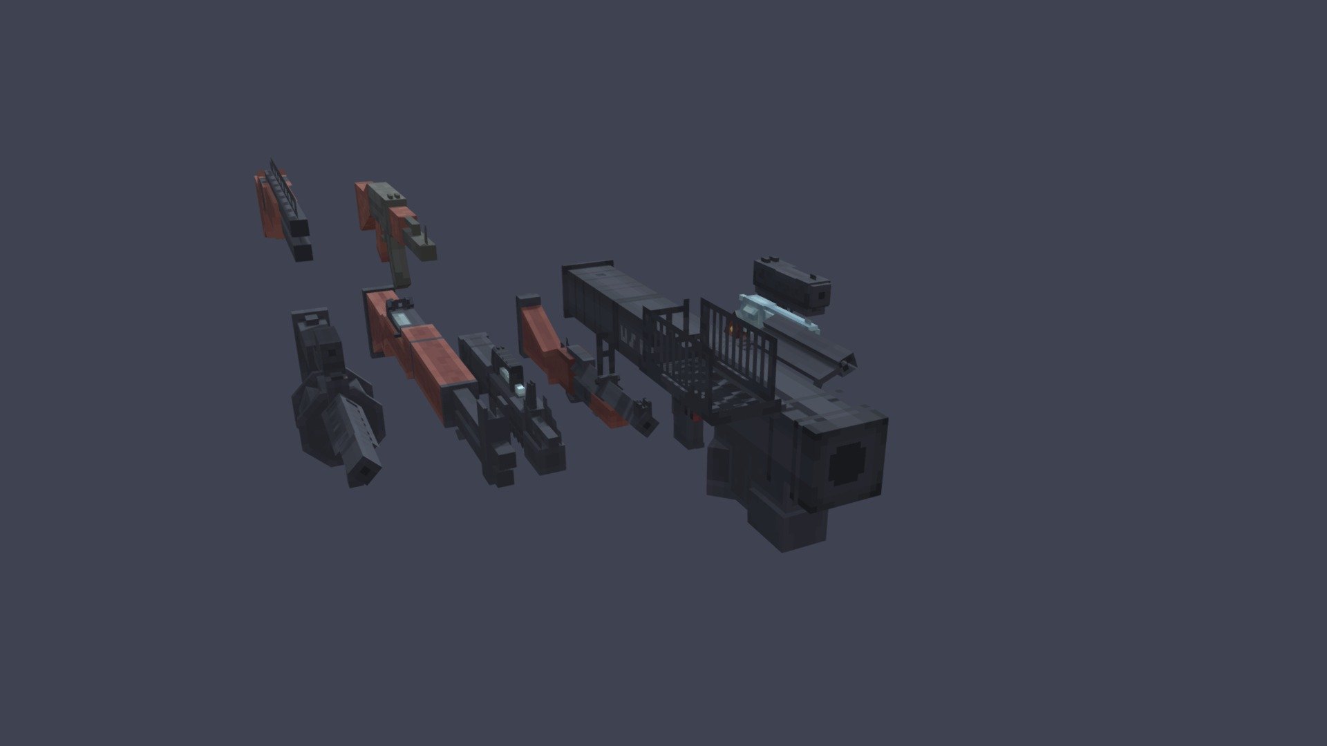 guns - 3D model by daanosaurusrex [f65628e] - Sketchfab