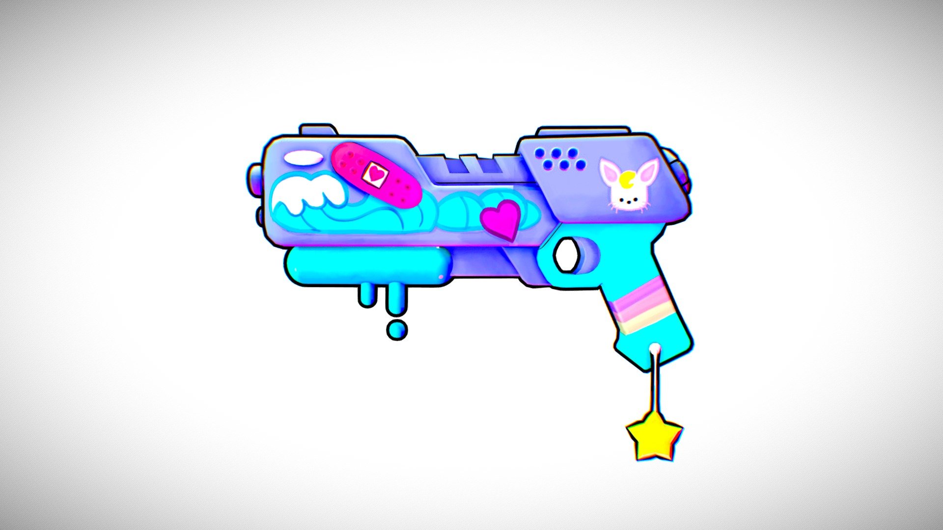 Cute Pistol - 3D model by katie.mutton [f656888] - Sketchfab
