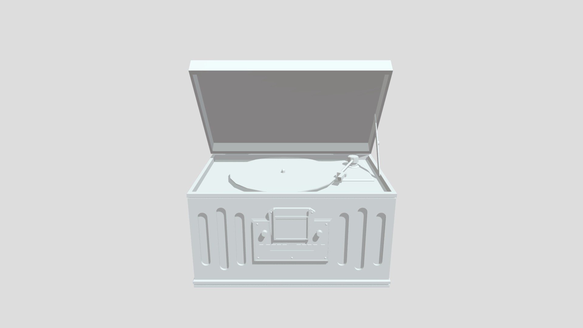 Record Player Radio - Download Free 3D model by Nicole Siefker ...