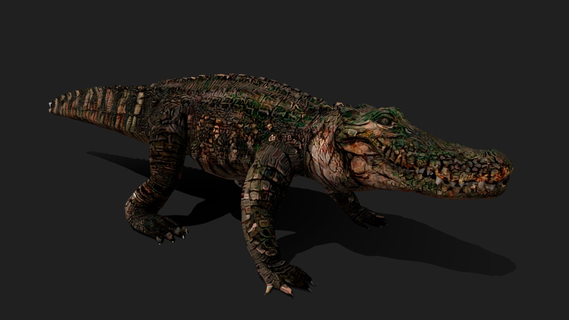 Realistic Aligator 3D Model - Download Free 3D model by WildMesh 3D ...