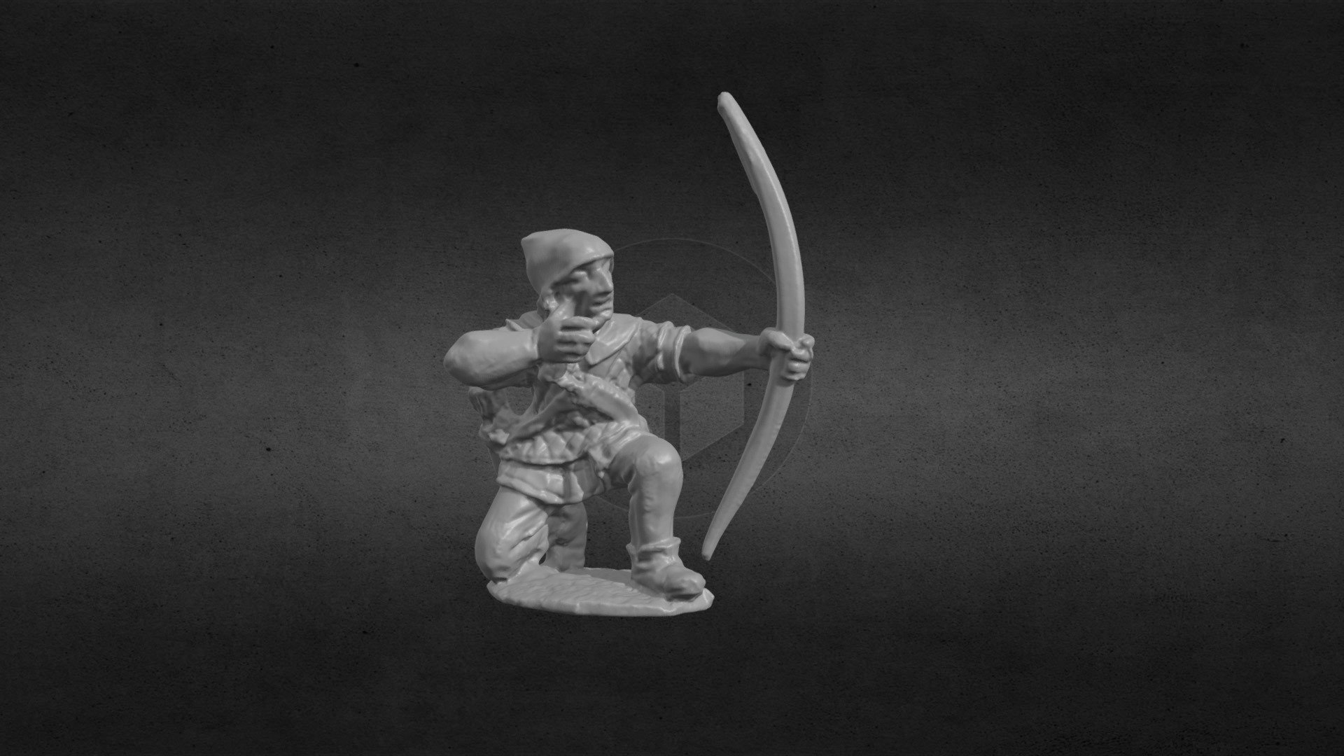 3D Scanned Miniature Archer (Preview for Client) - 3D model by ...