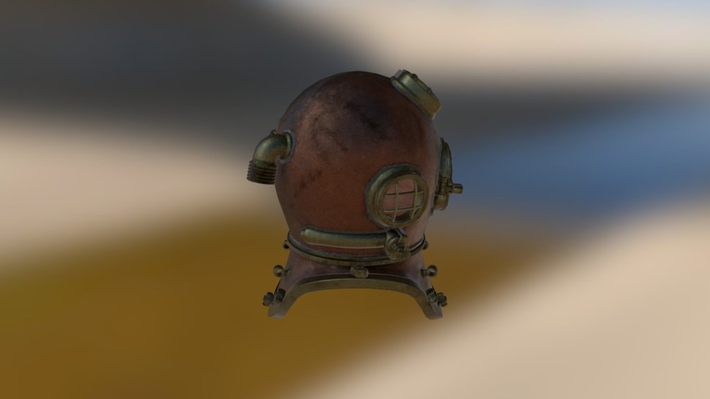 Diving Helmet - World War Object - 3D model by Soren Rogiers ...