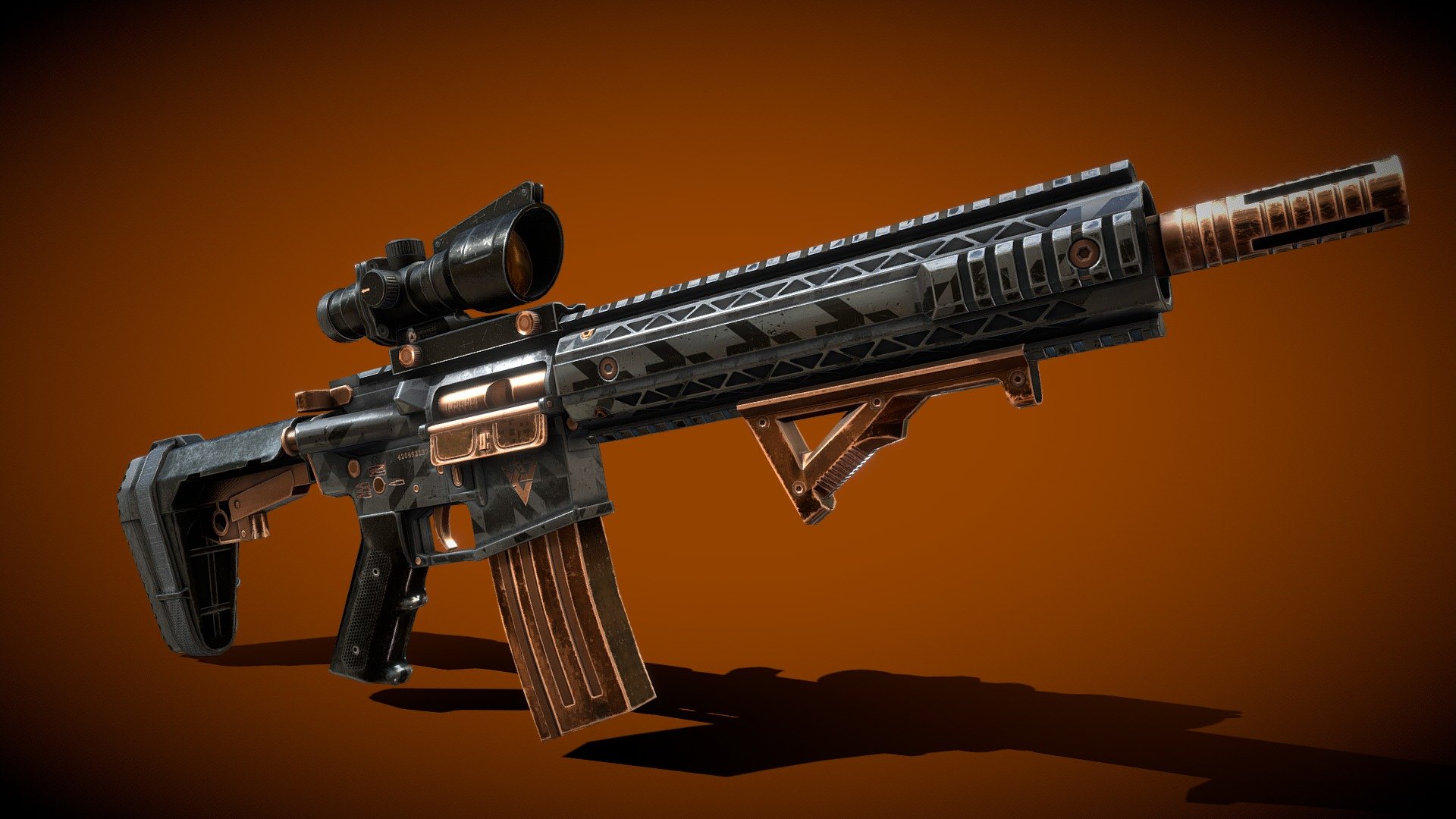 AR15 - 3D model by 3dbogi [f65cf15] - Sketchfab
