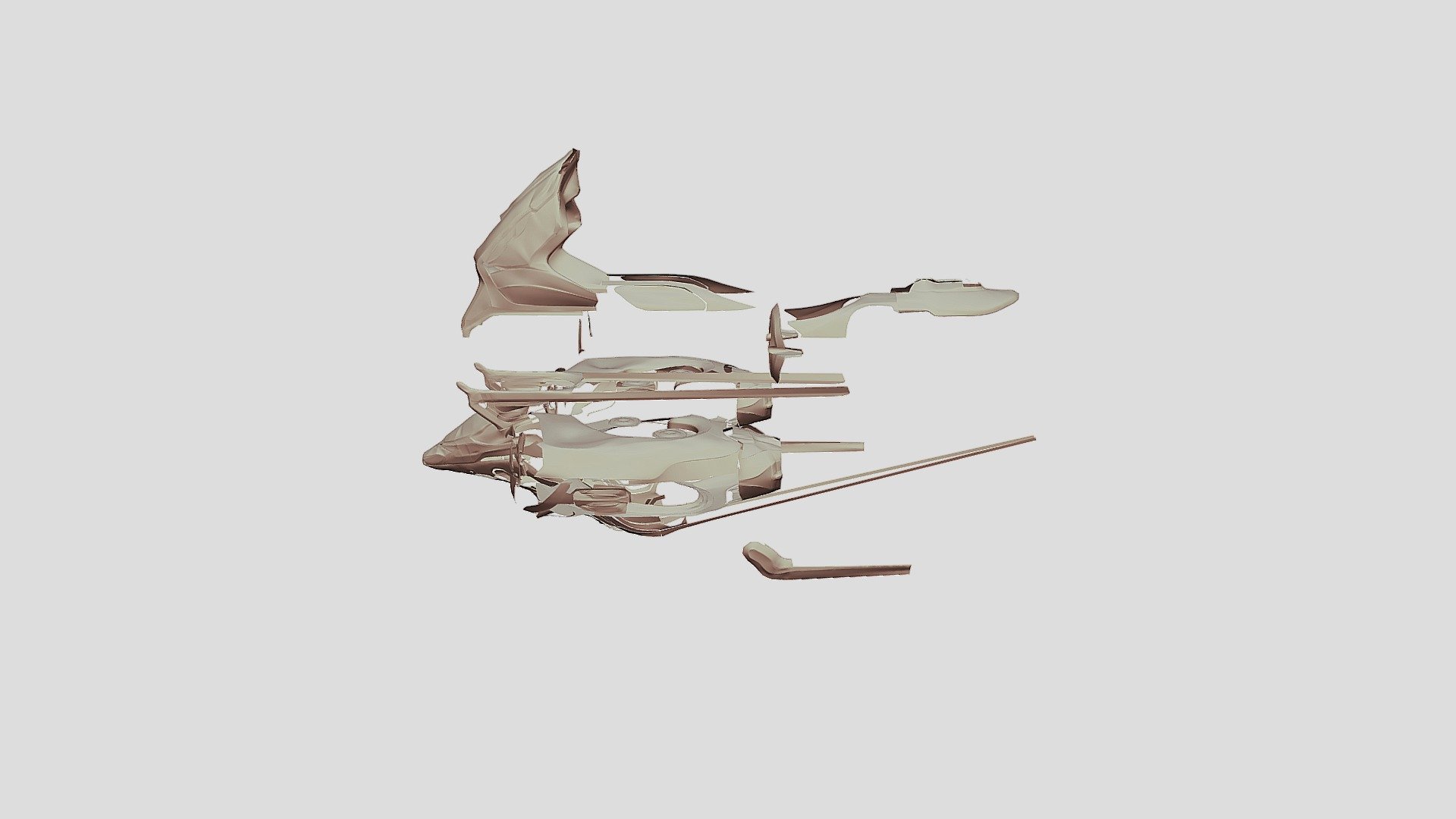Railjack wip - 3D model by Alvarr (@AlvarrEvans) [f660d2a] - Sketchfab