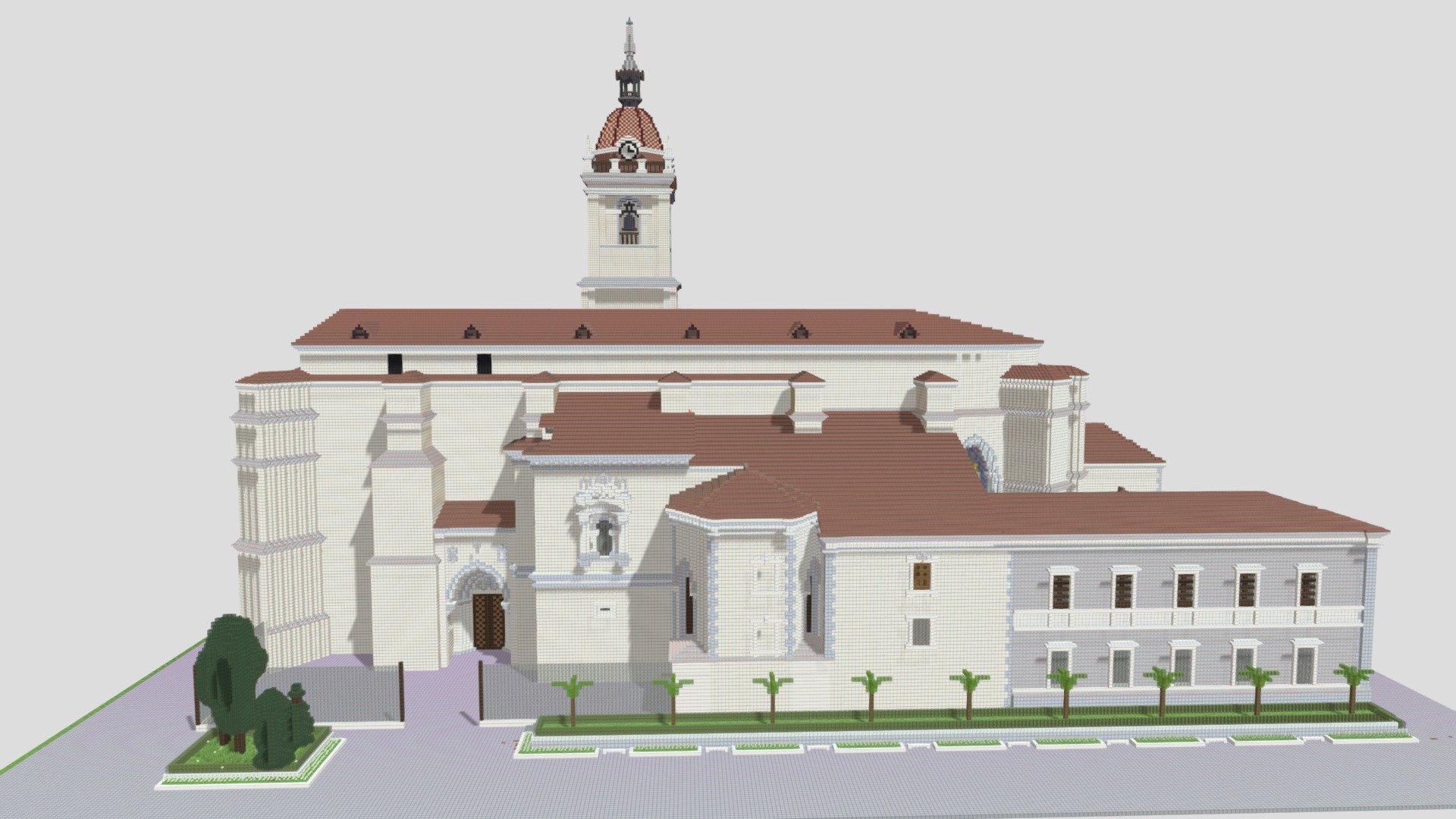 Cathedral of Ciudad Real in Minecraft, Spain. - 3D model by ...