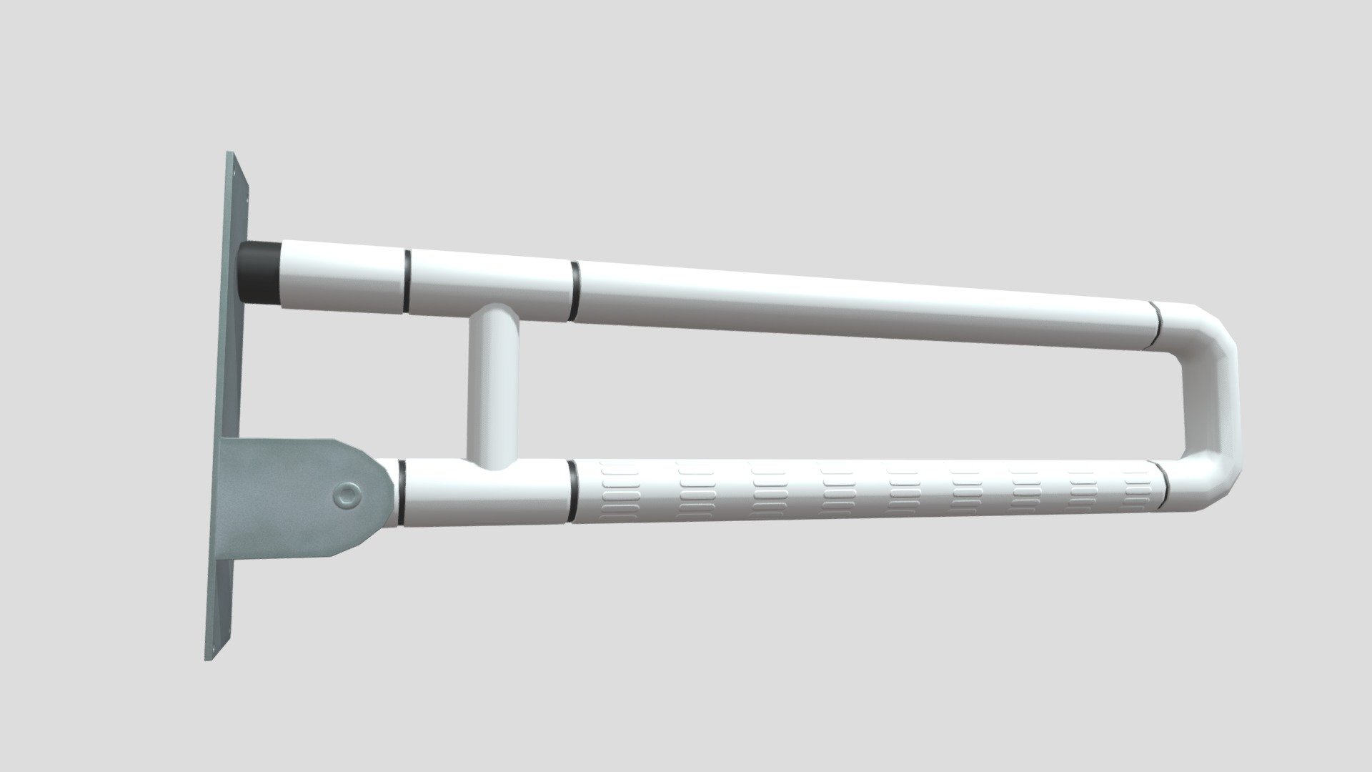 White Moveable Handicap Grab Bar - Download Free 3D model by TapvigoEDU ...