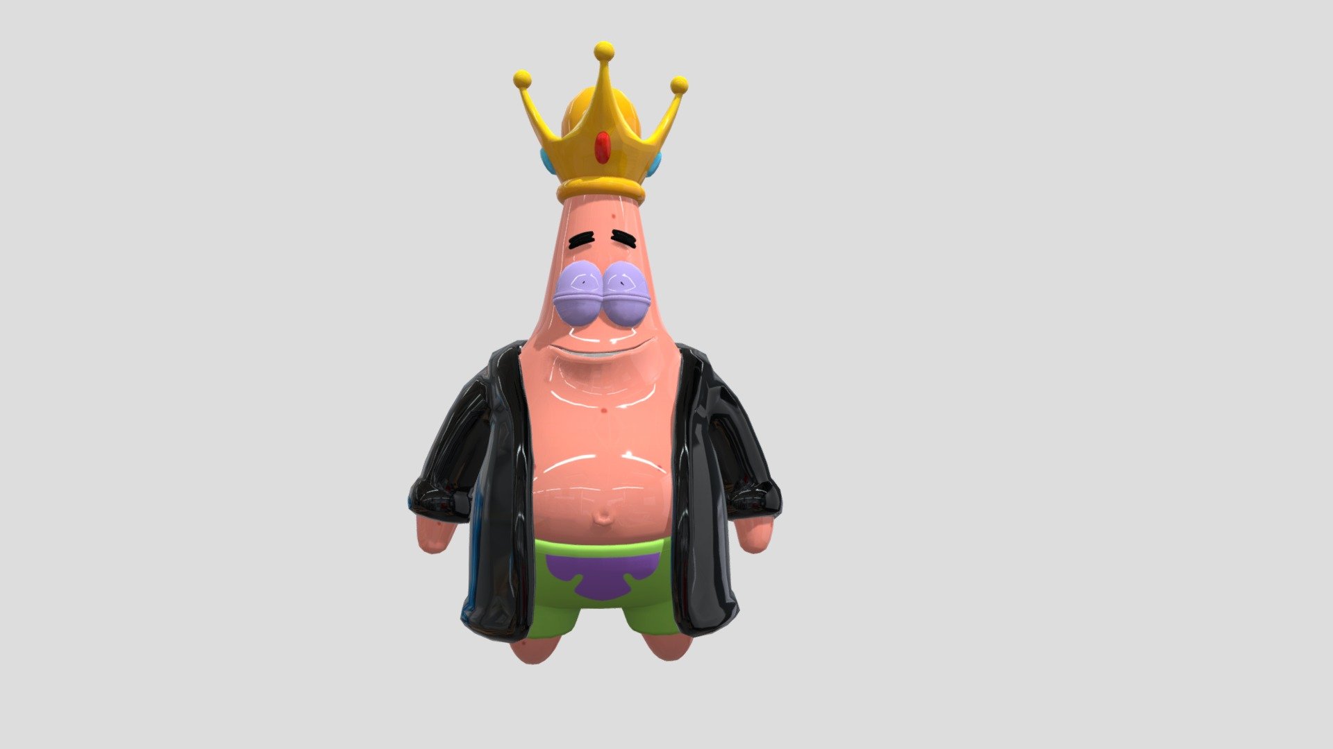 spongebob patrick star the game Patrick King - Download Free 3D model ...