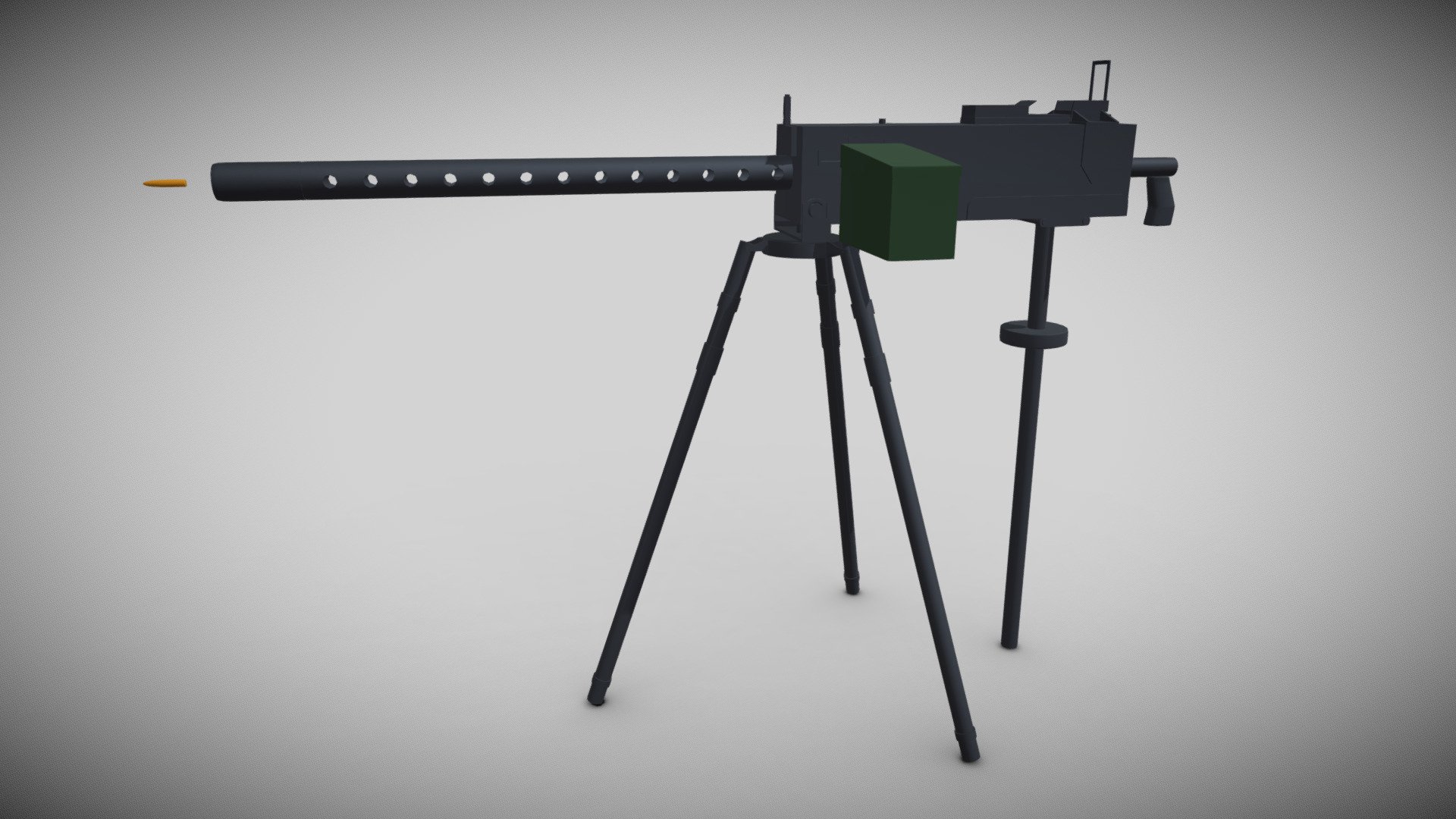 Browning Machine gun from KGF FREE - Download Free 3D model by SR ...