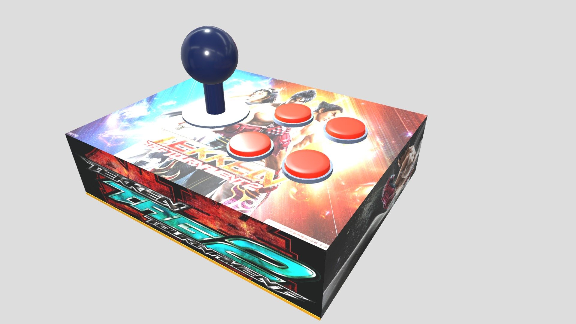 Coolest Gaming Joystick 3D Model - Download Free 3D model by ...