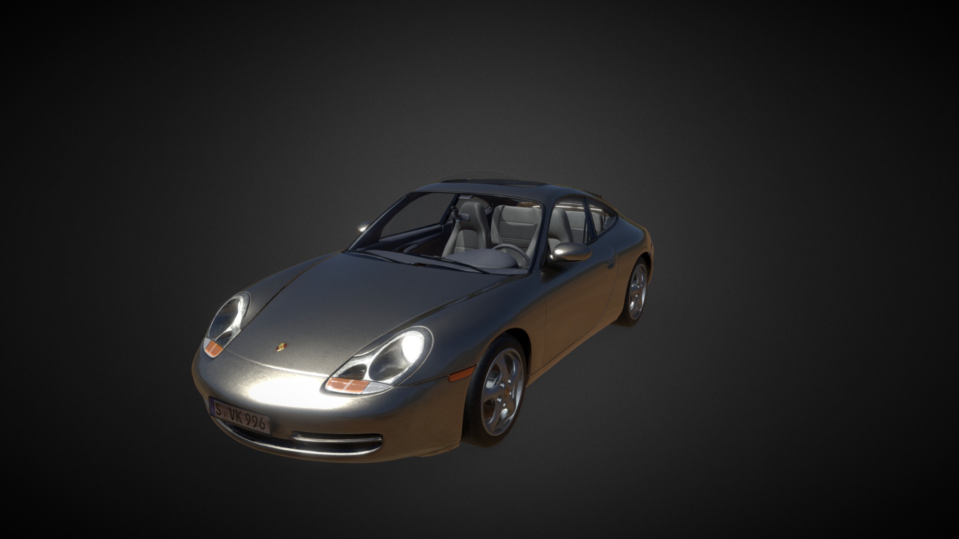 Porsche 996 - 3D model by VoxelWolves (@RafaelVicente) [f6633f2 ...