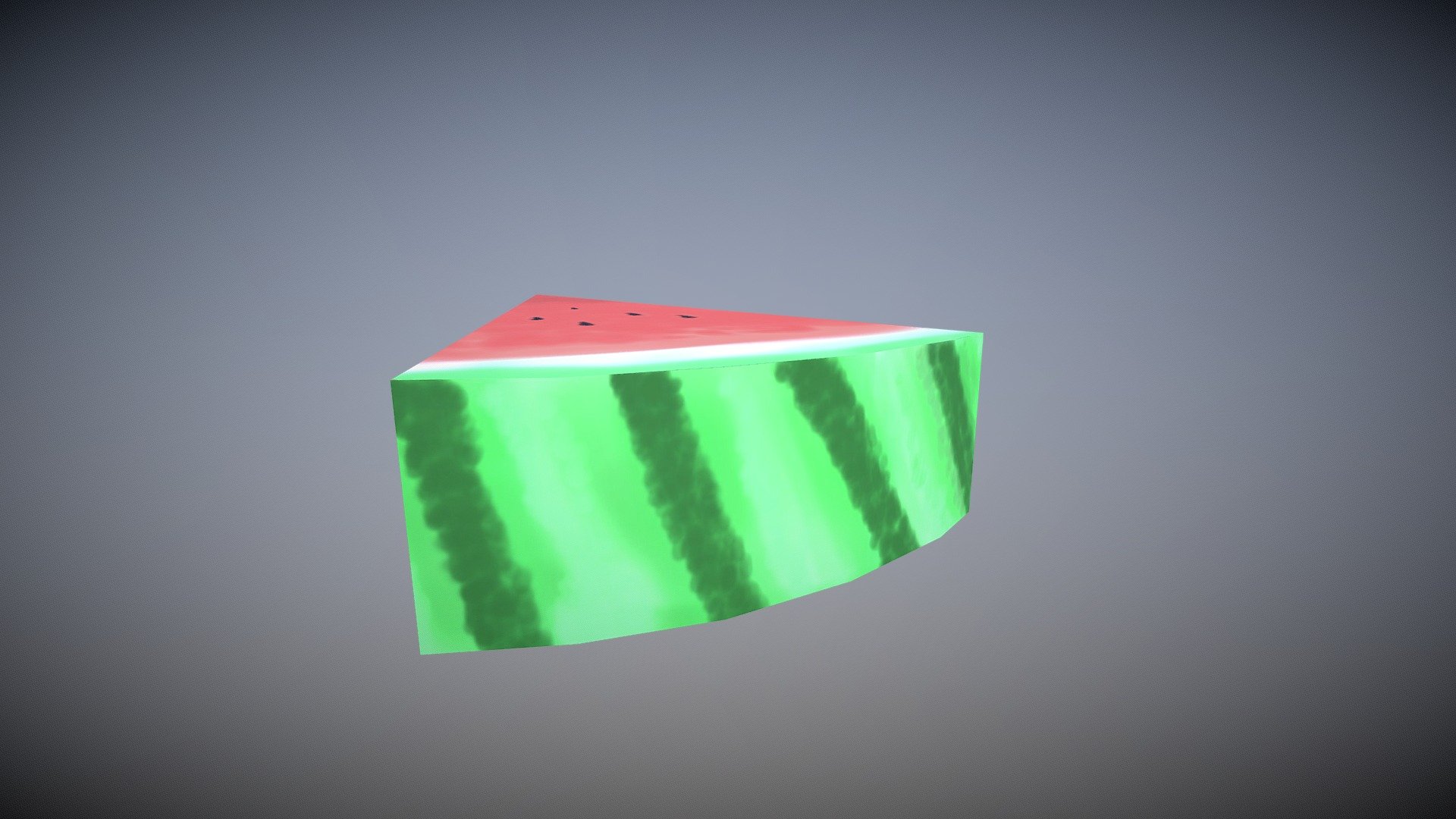 Water melon hand painted Low poly - 3D model by MonkeyJug (@sad ...