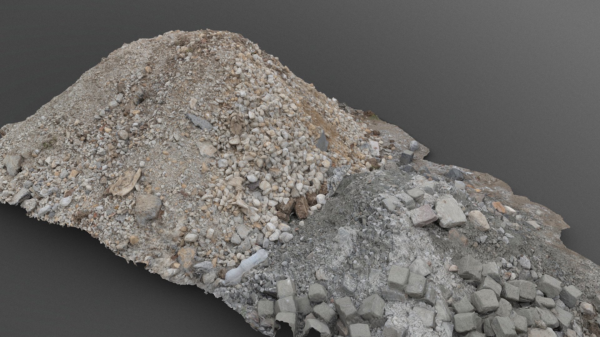 Yellow construction waste - 3D model by matousekfoto [f669d30] - Sketchfab